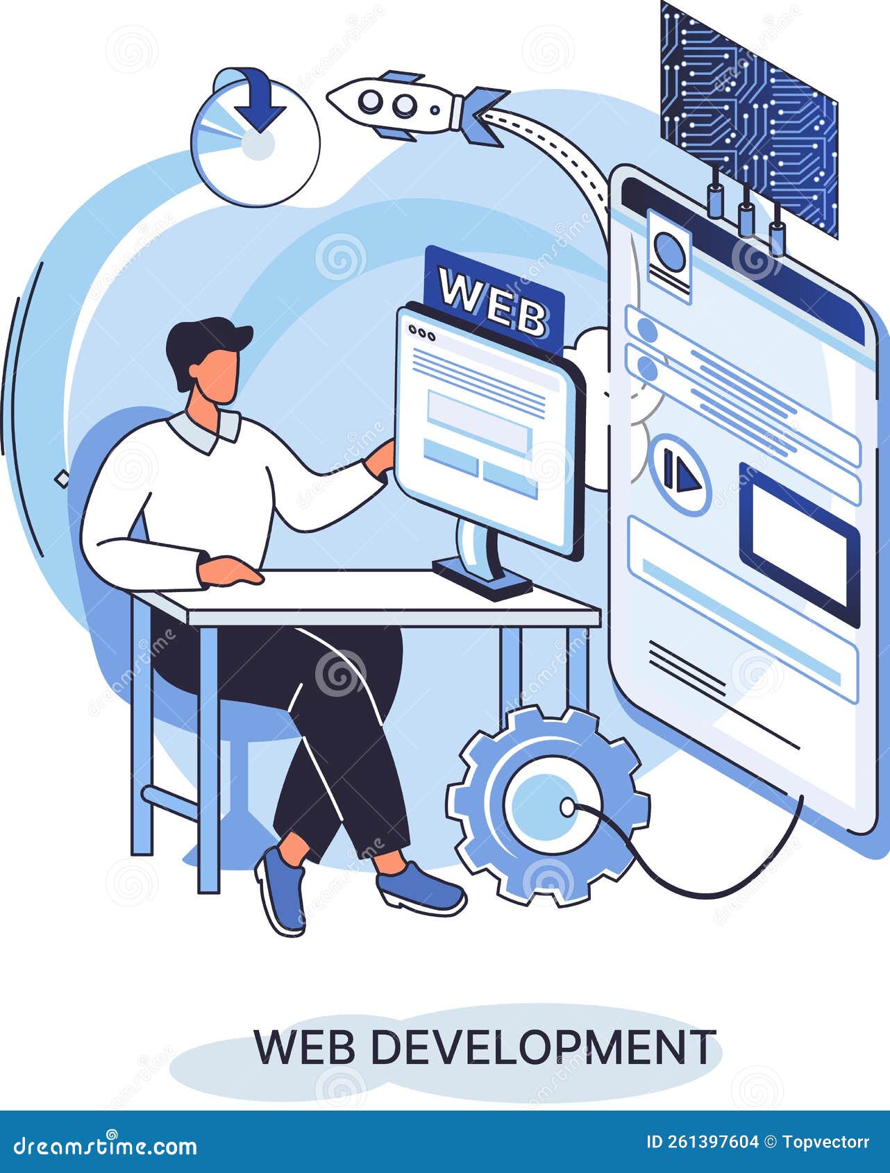 Web Development, Coding and Programming. Creation Digital Software ...