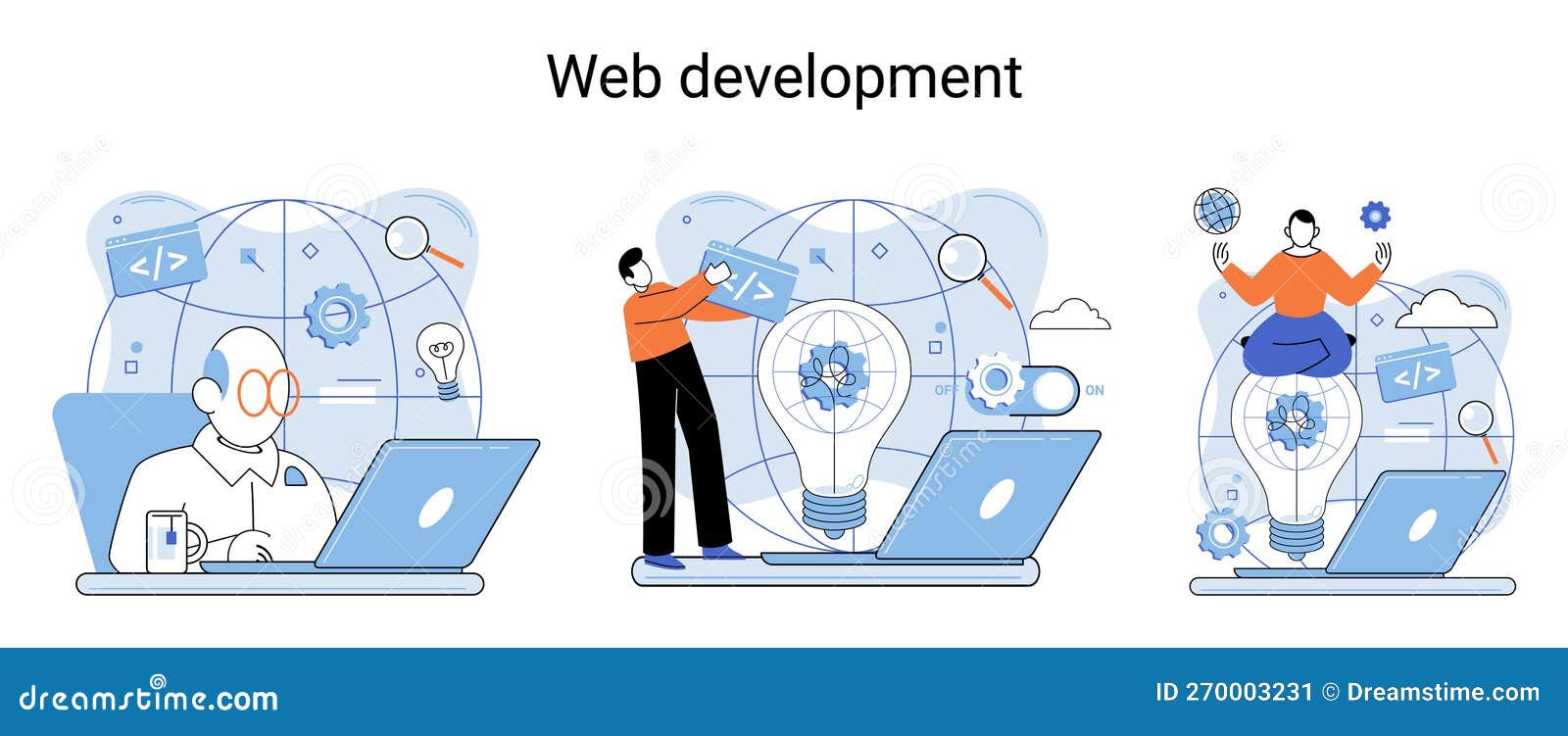Web Development Coding And Programming Creation Digital Software