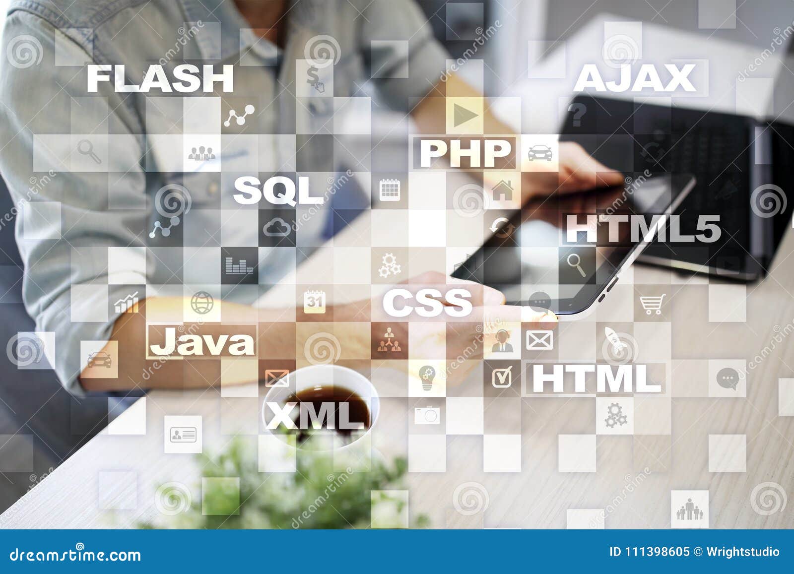Web Development. Programming. Internet and Technology Concept. Stock ...