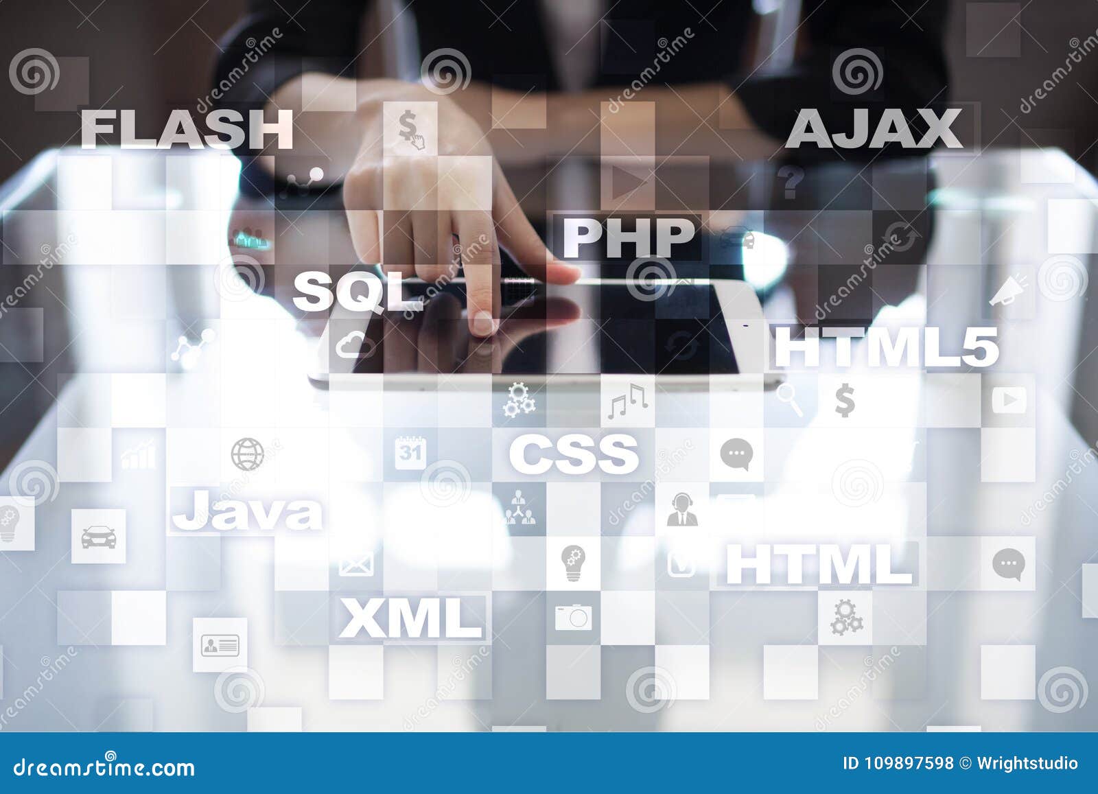 Web Development. Programming. Internet and Technology Concept. Stock ...