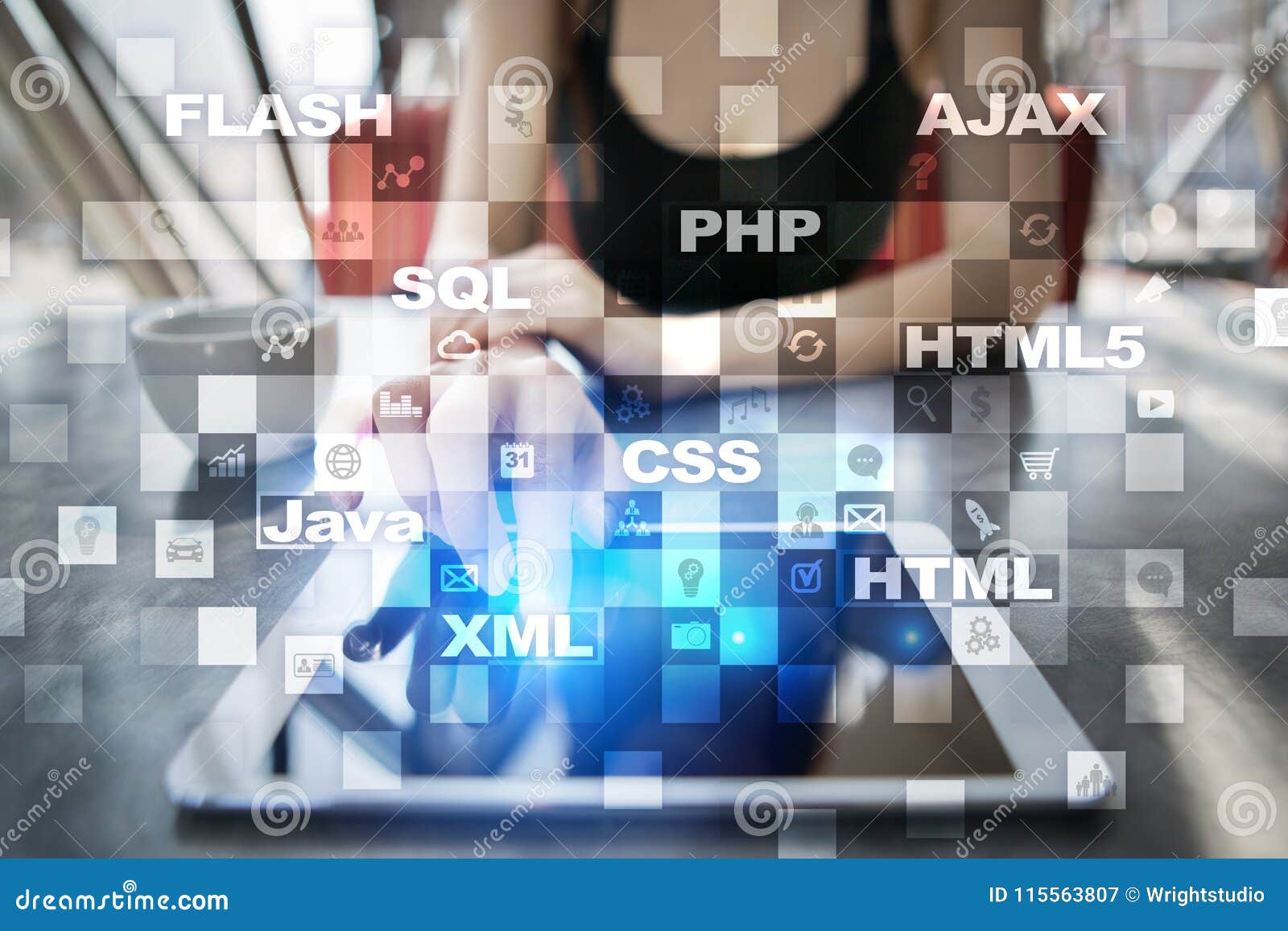 Web Development. Programming. Internet and Technology Concept. Stock ...