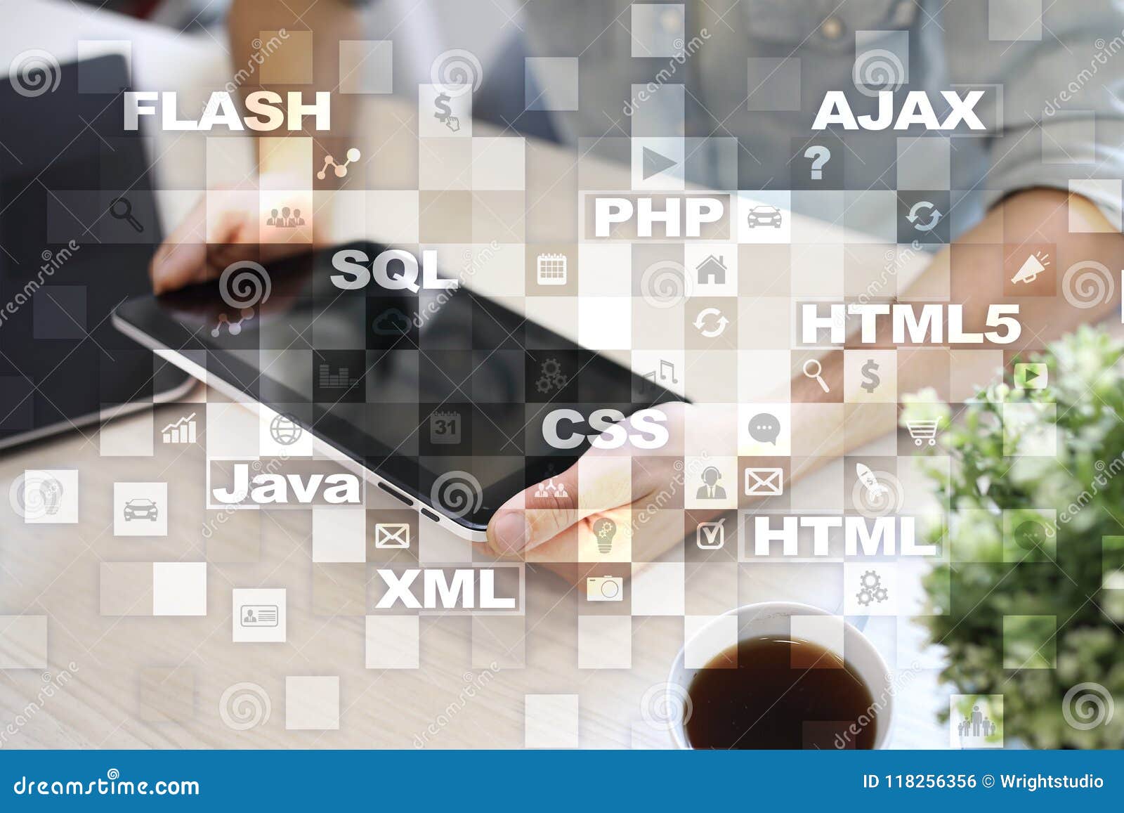 Web Development. Programming. Internet and Technology Concept. Stock ...