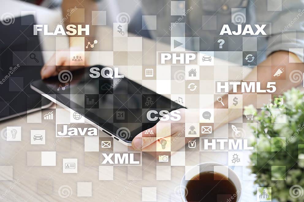 Web Development. Programming. Internet and Technology Concept. Stock ...