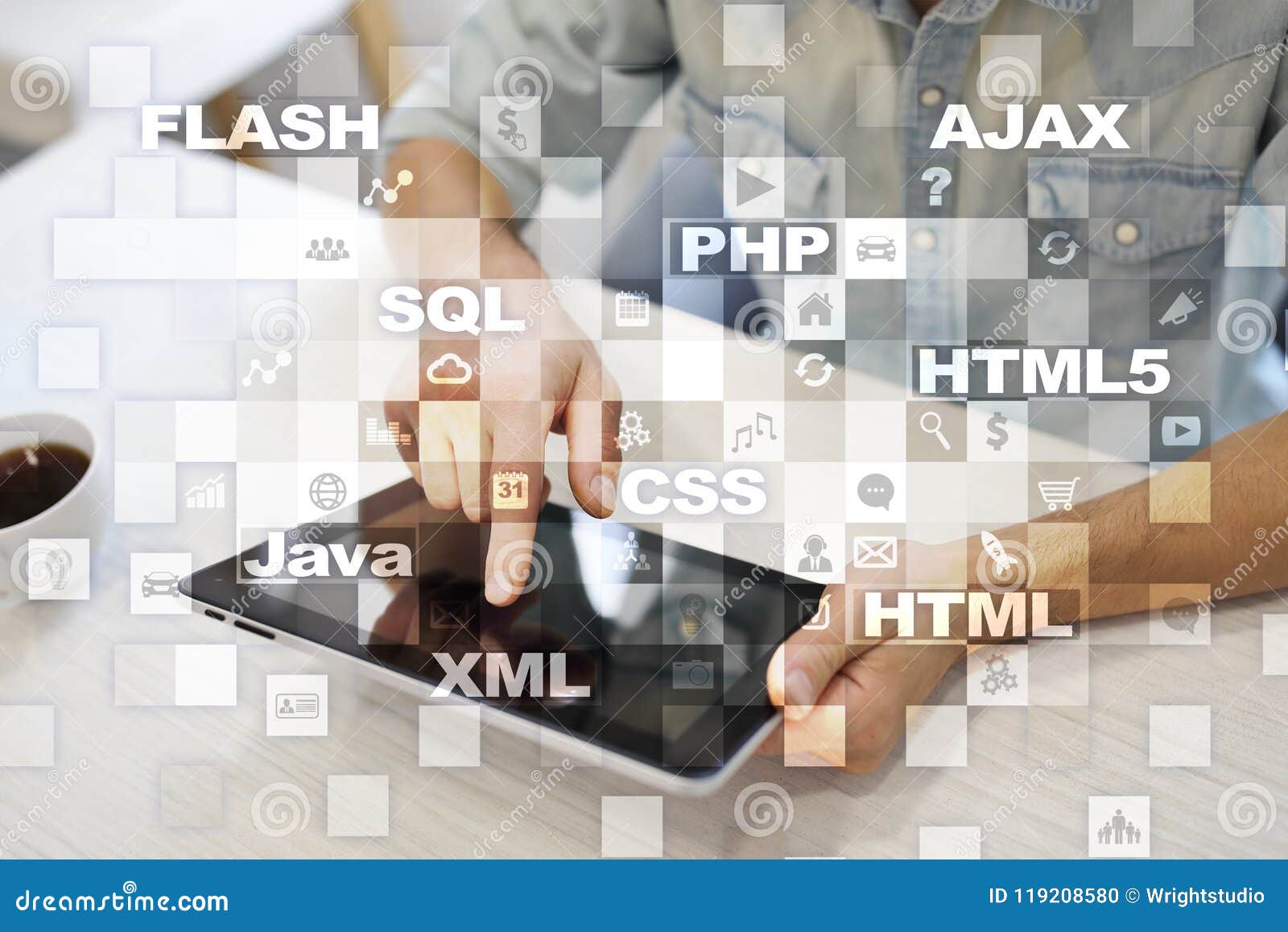 Web Development. Programming. Internet and Technology Concept. Stock ...