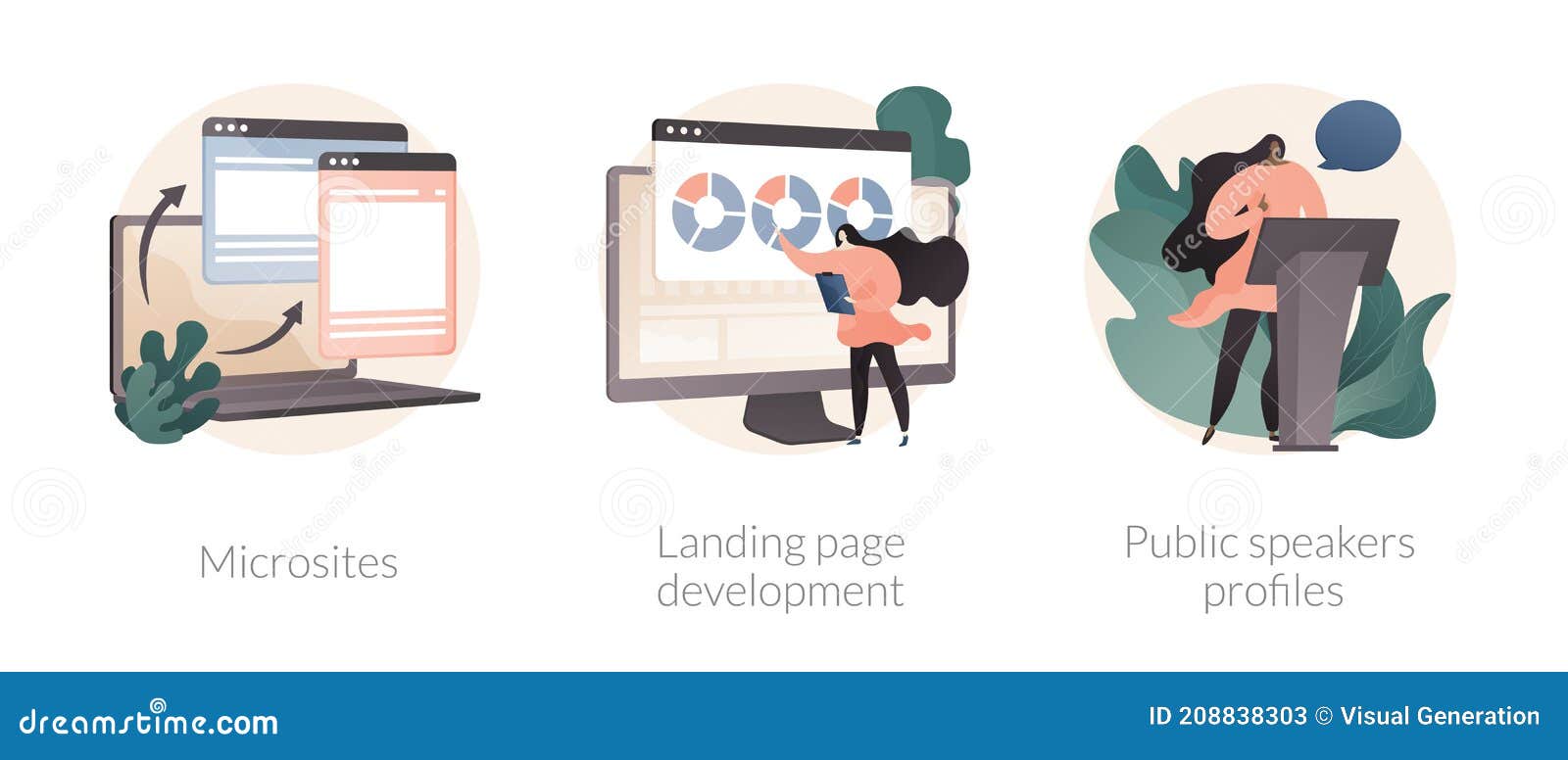 Web Development Service Abstract Concept Vector Illustrations. Stock ...