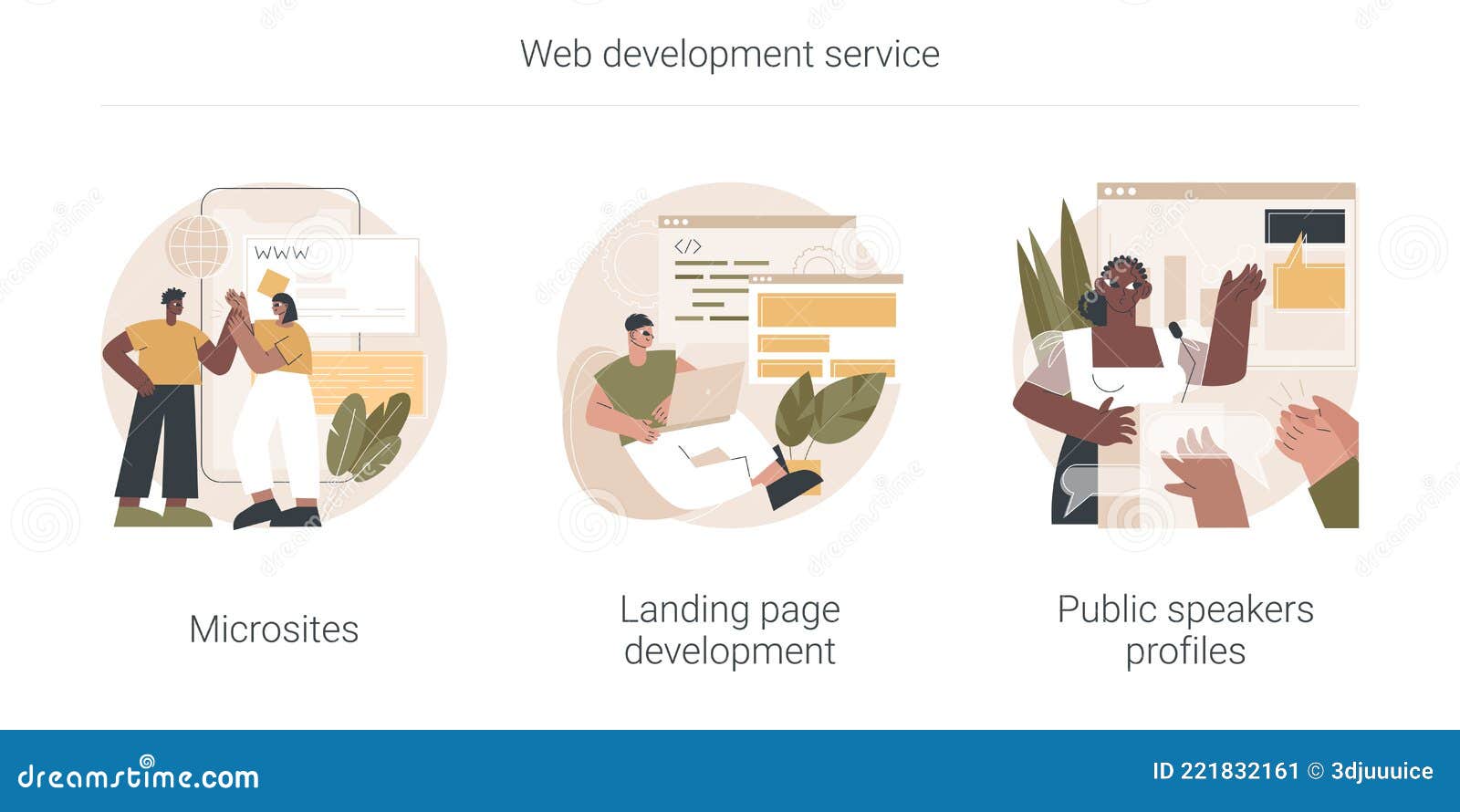 Web Development Service Abstract Concept Vector Illustrations. Stock ...