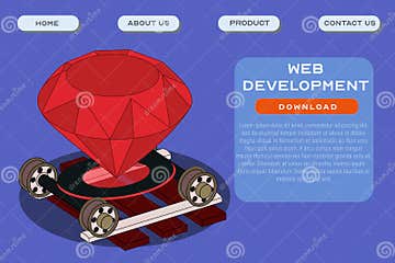 Web Development Site Template. Application and Software Development ...