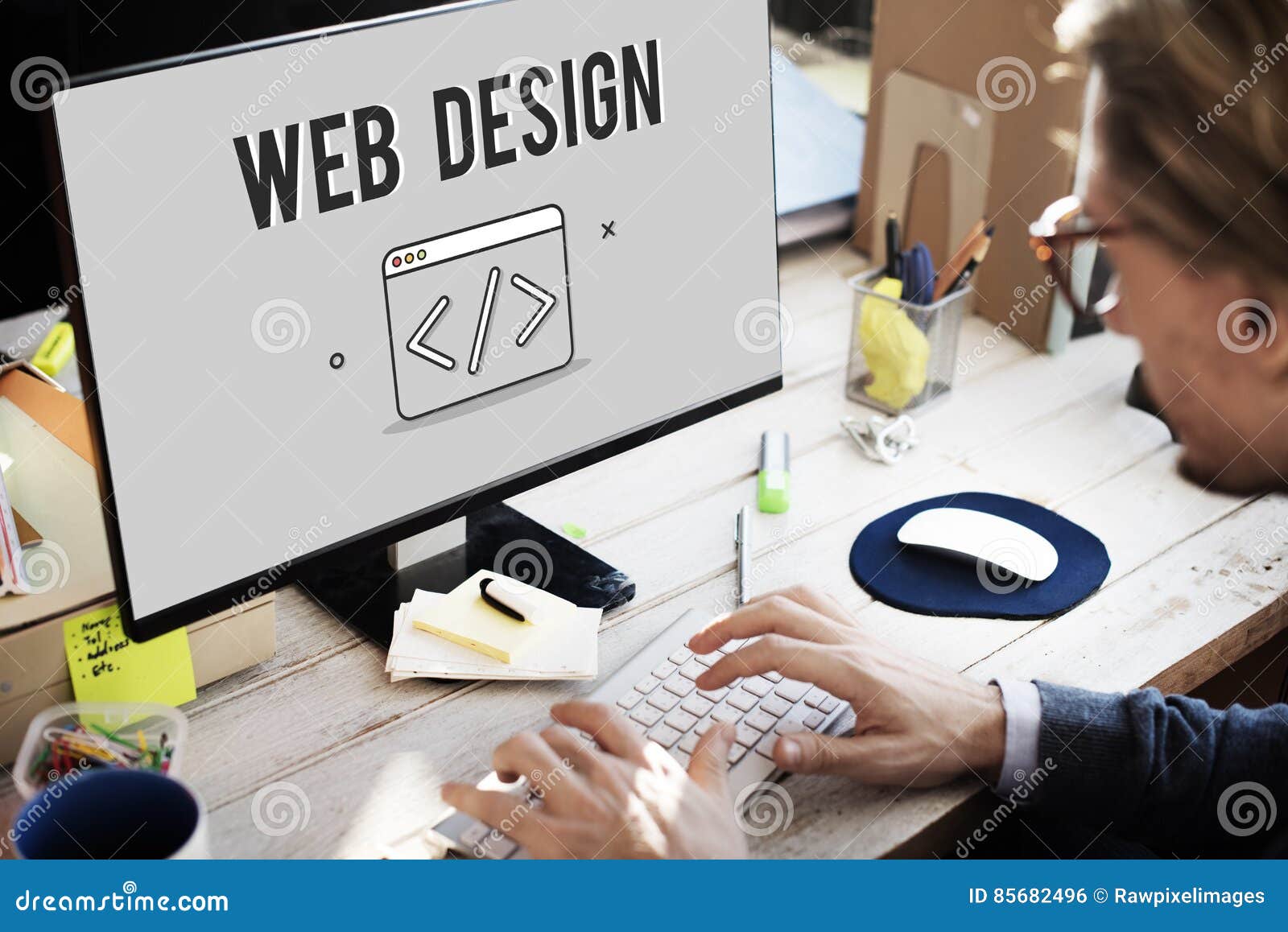 Web Development Symbol Icon Concept Stock Photo - Image of element ...