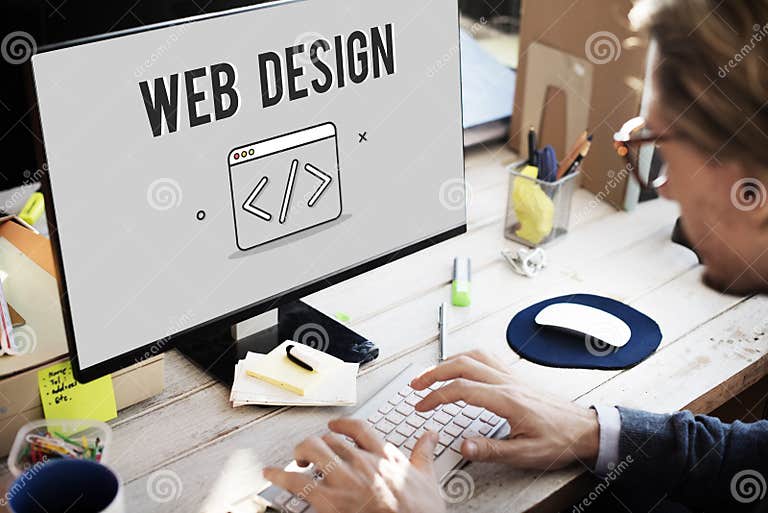 Web Development Symbol Icon Concept Stock Photo - Image of element ...