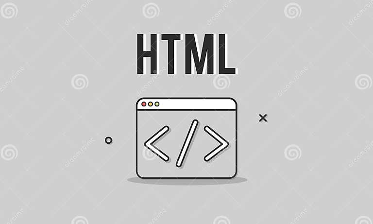Web Development Symbol Icon Concept Stock Illustration - Illustration ...
