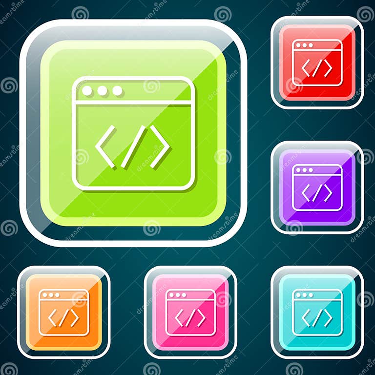 Web development symbol stock vector. Illustration of symbol - 121411472