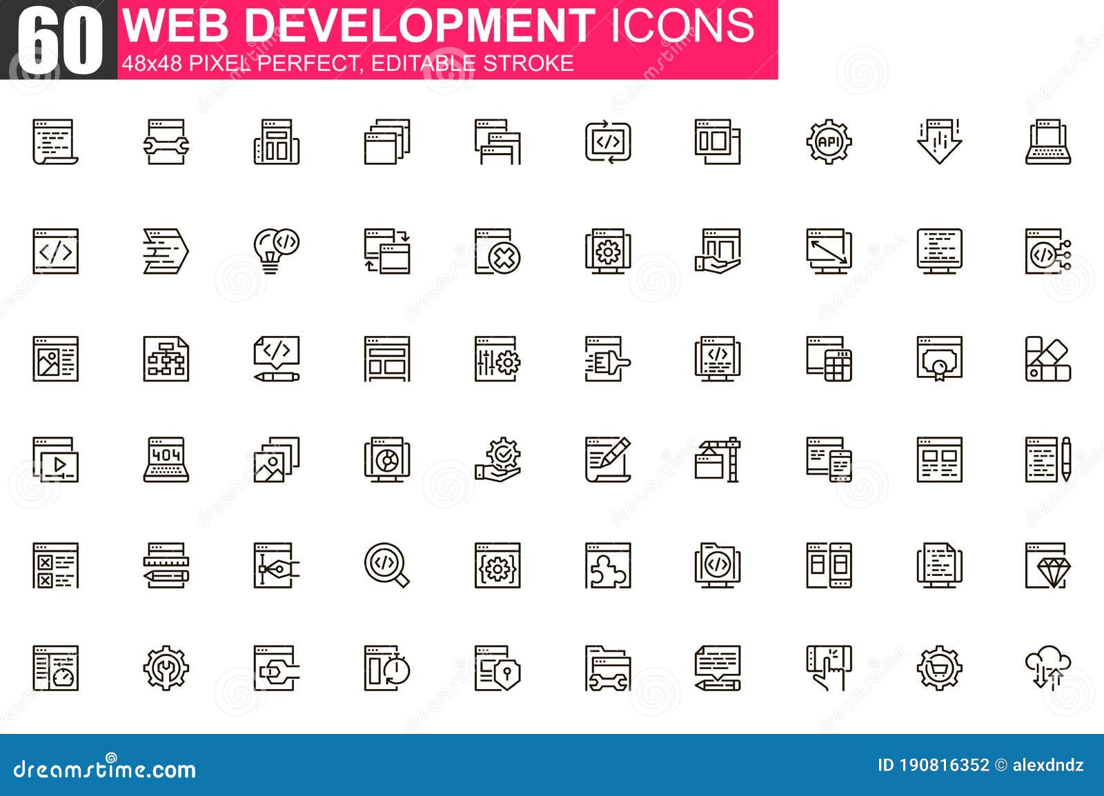 SEO And Development Thin Line Icon Set, Optimization Symbols Collection ... SEO And Development Thin Line Icon Set, Optimization Symbols Collection ...