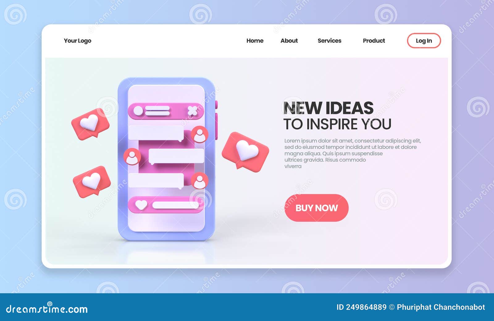 Web Development for UI UX Design Concept Illustration Landing Page ...