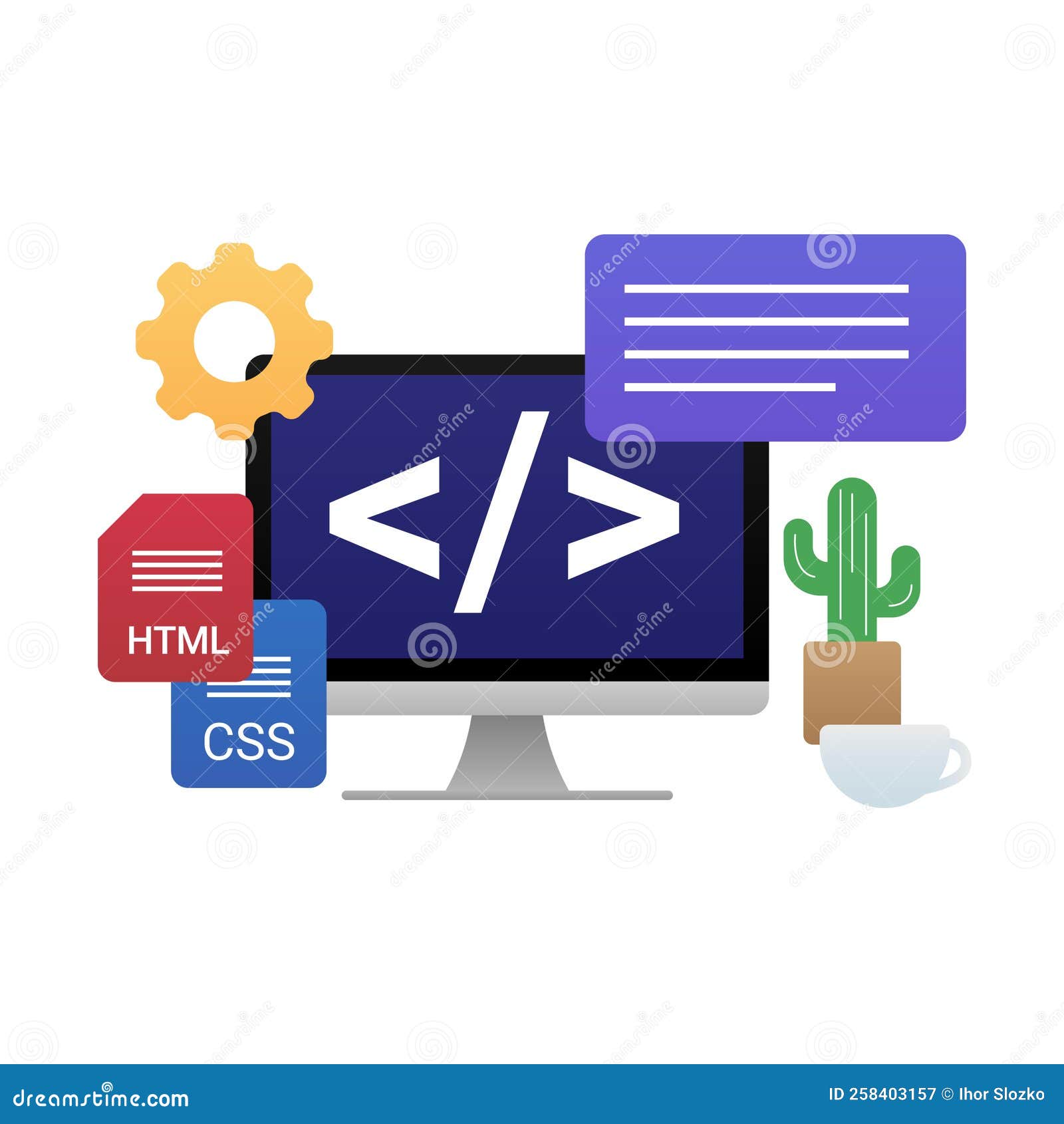 Web Development Vector Illustration. Coding, Programming, Website ... Web Development Vector Illustration. Coding, Programming, Website ...