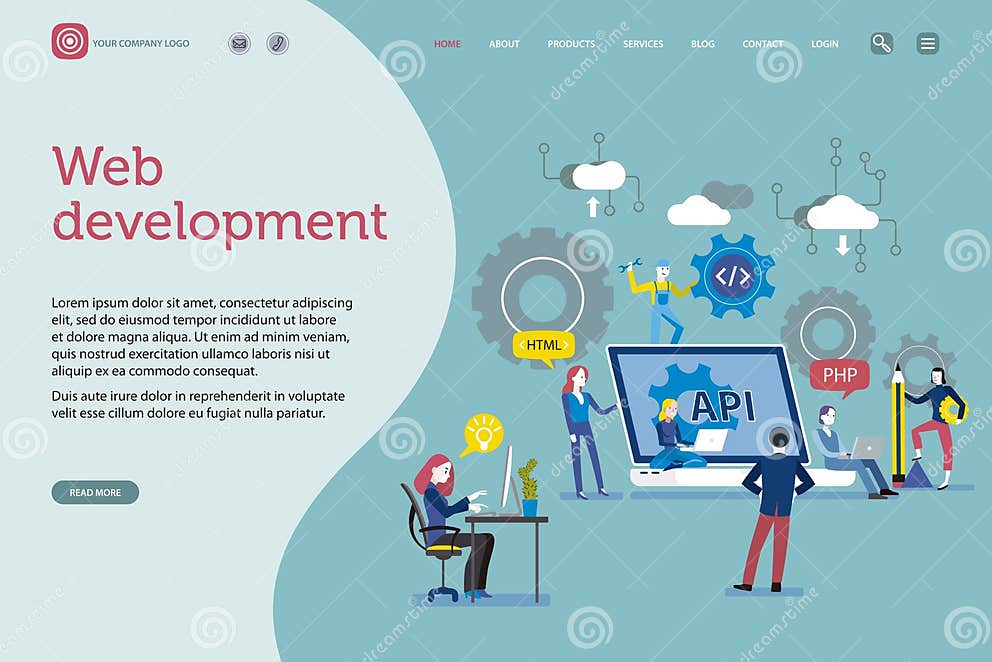 Web Development stock illustration. Illustration of script - 132518055