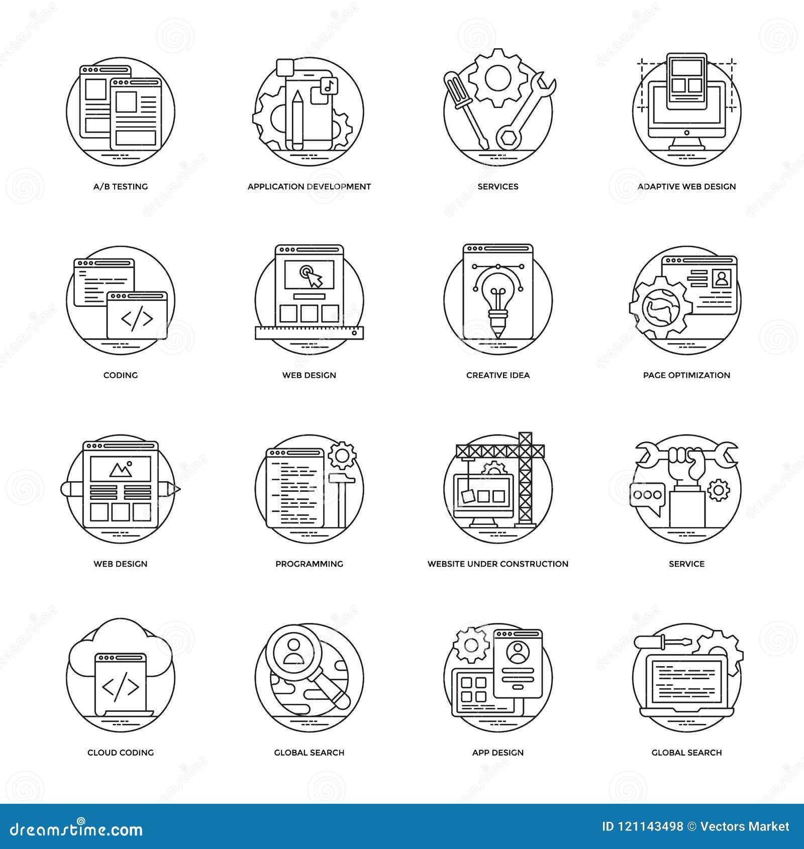 Web Development Vector Line 1 Stock Illustration - Illustration of ... Web Development Vector Line 1 Stock Illustration - Illustration of ...