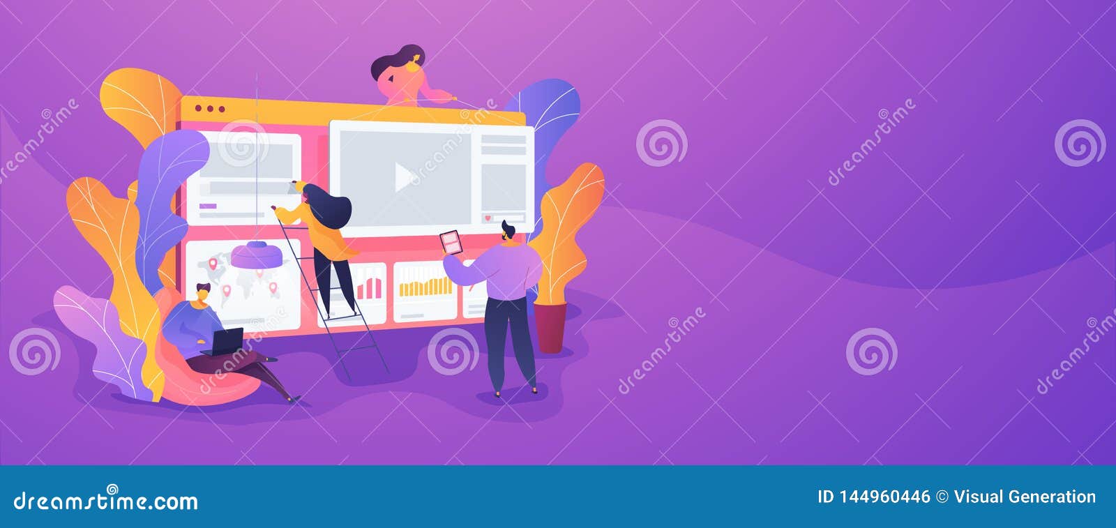 WEB Development Web Banner Concept. Stock Vector - Illustration of code ... WEB Development Web Banner Concept. Stock Vector - Illustration of code ...