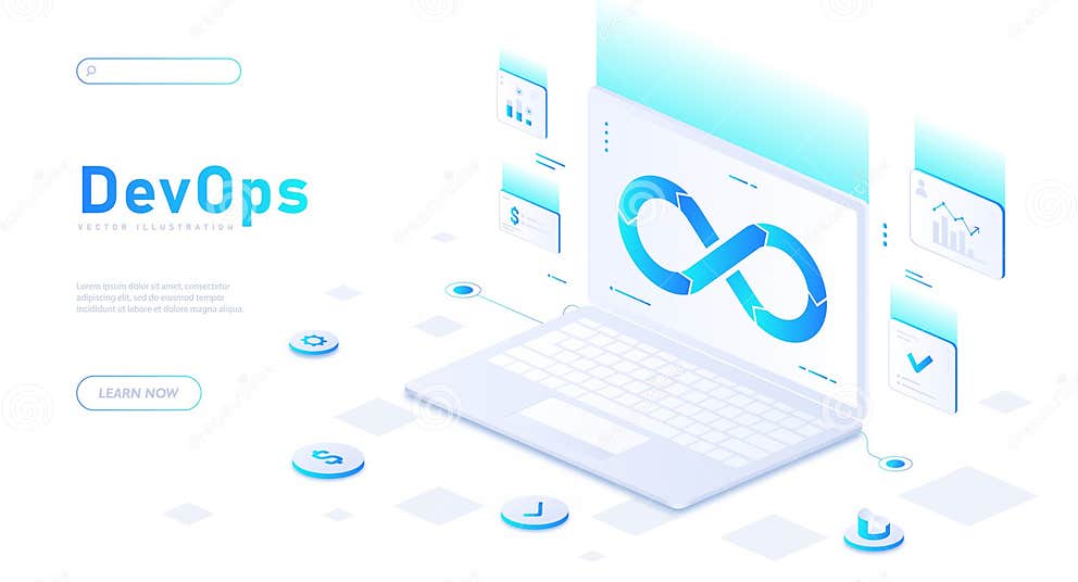 Web Development White Banner Vector Stock Vector - Illustration of ...