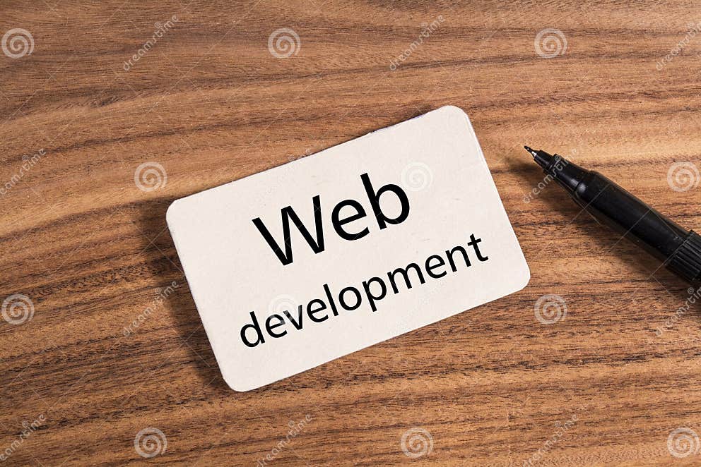 Web development word stock photo. Image of software - 103409246