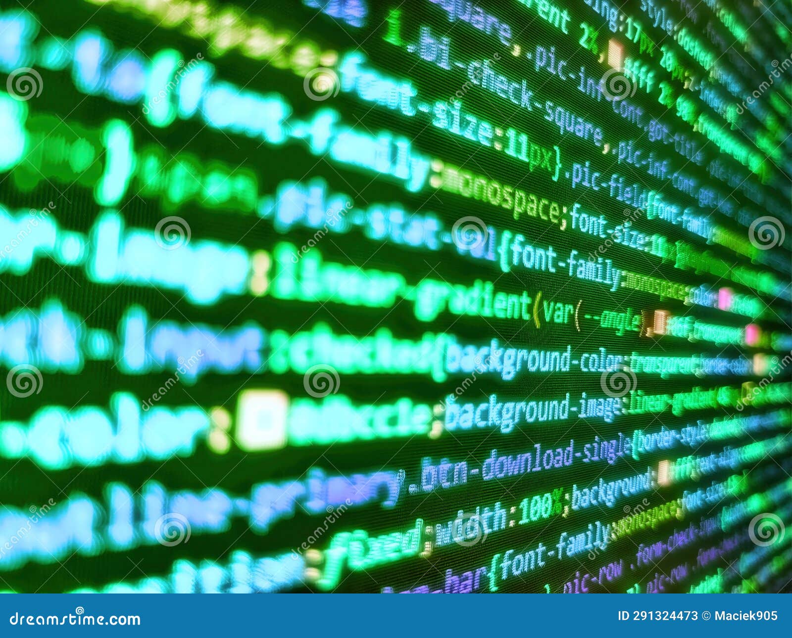 Minificated Javascript Code Computer Programming Source Code Abstract Screen Of Web Developer