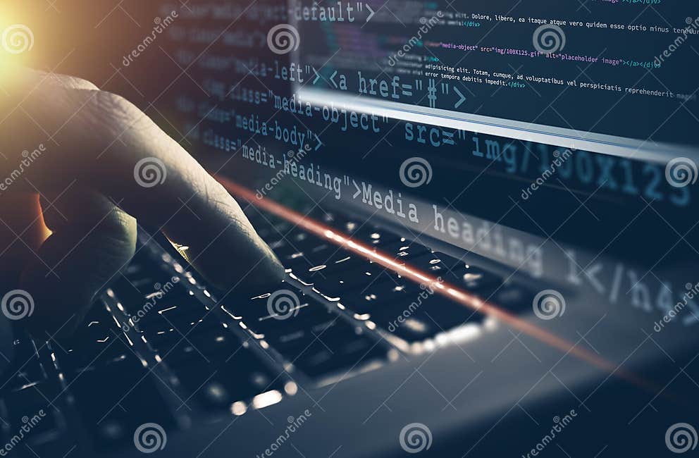 Web Development Work Concept Stock Image - Image of working, designing ...