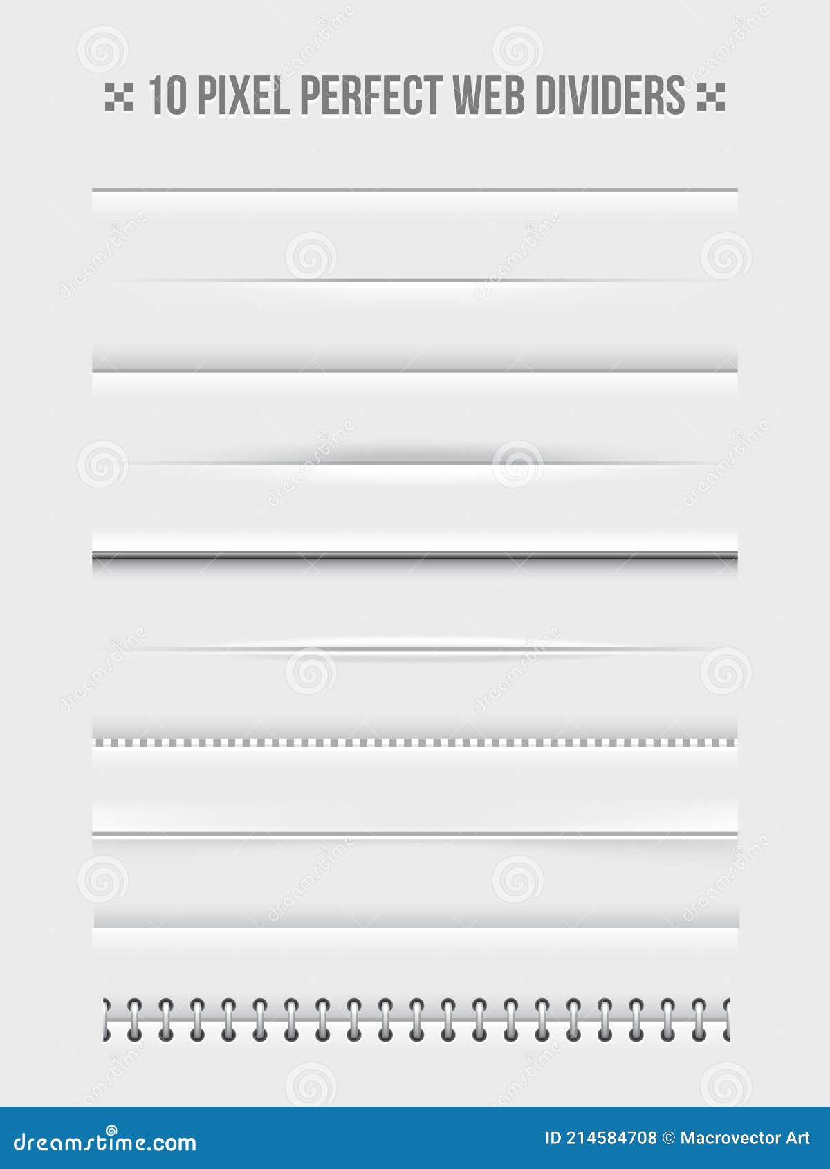 Web Dividers Design Elements Stock Vector - Illustration of business ...