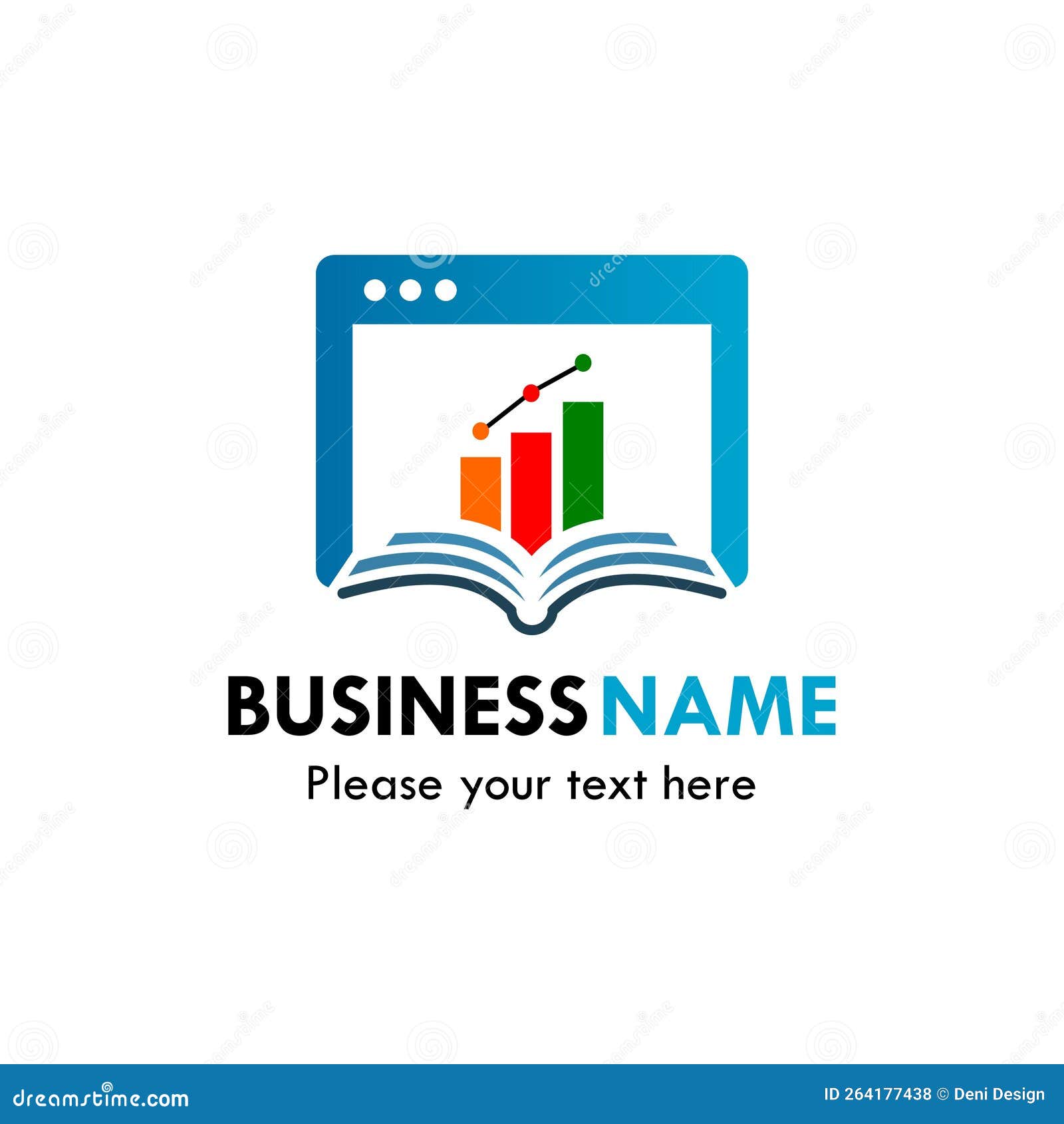 Web education logo stock vector. Illustration of design - 264177438