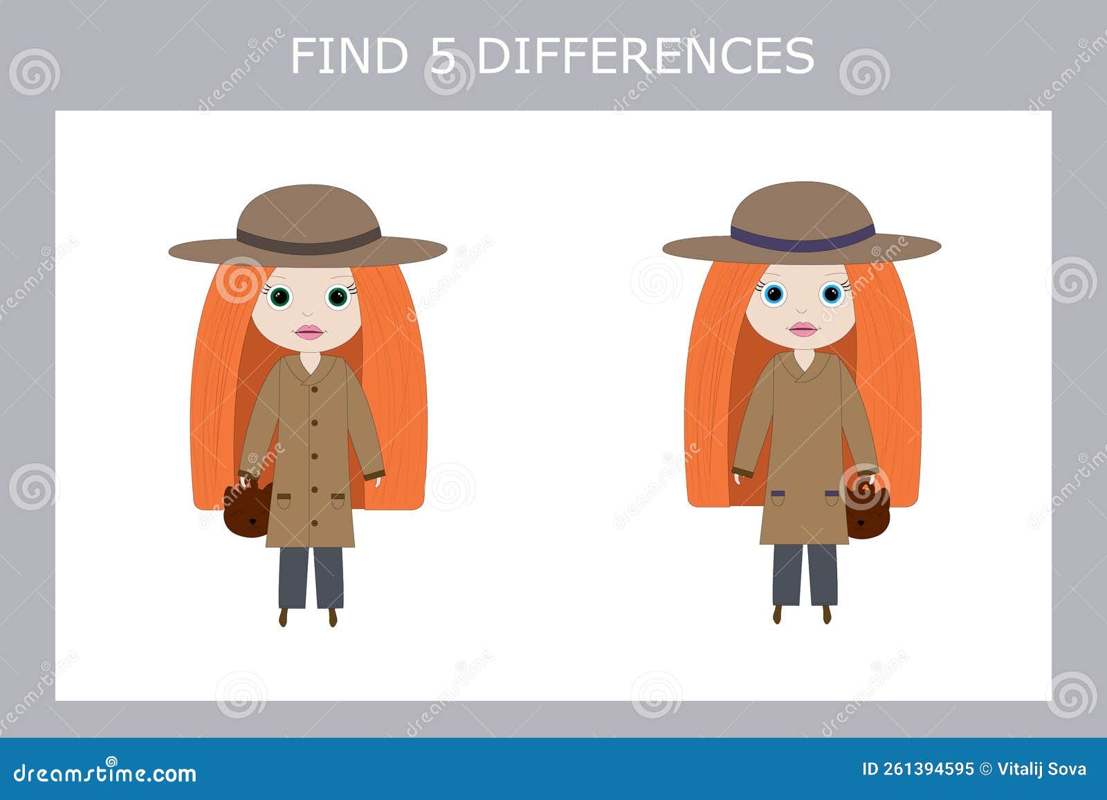 Educational Game for Children Stock Illustration - Illustration of ...