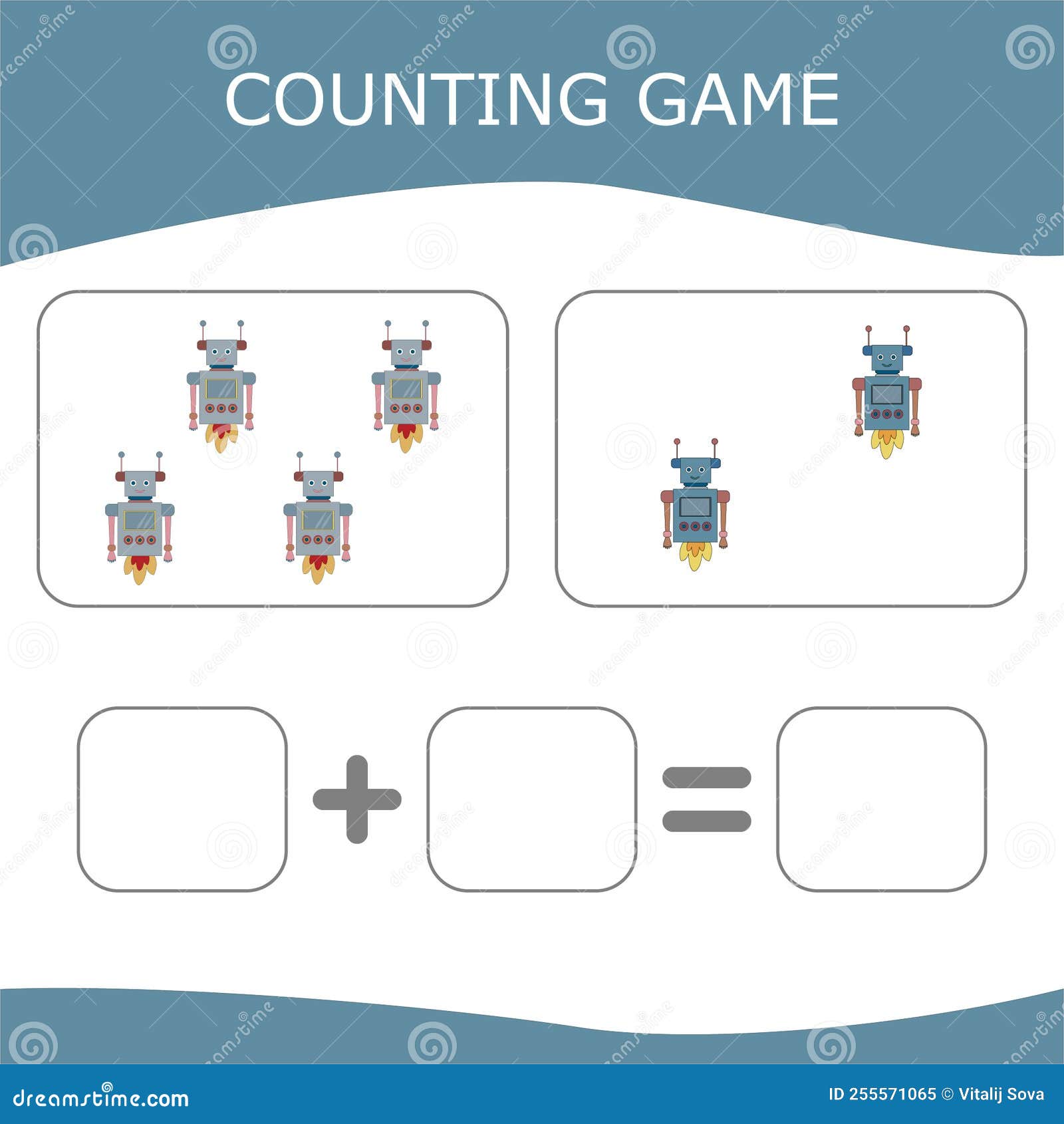 Printable worksheet stock illustration. Illustration of mathematics ...