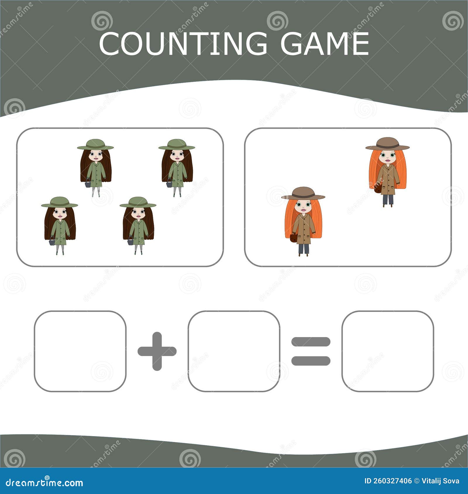 Educational game stock illustration. Illustration of count - 260327406