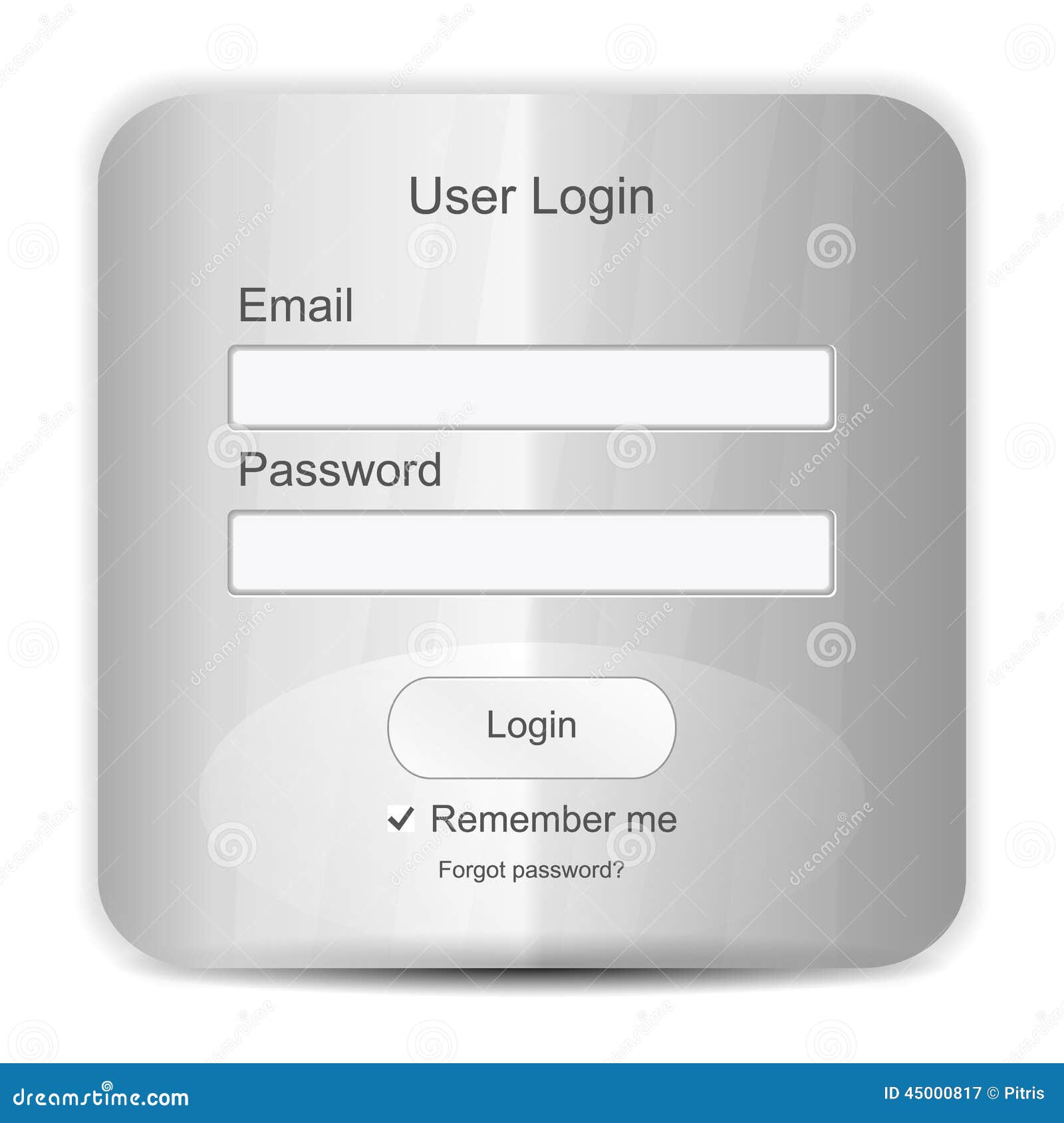 Web Element, Register and Login Stock Vector - Illustration of banner ...