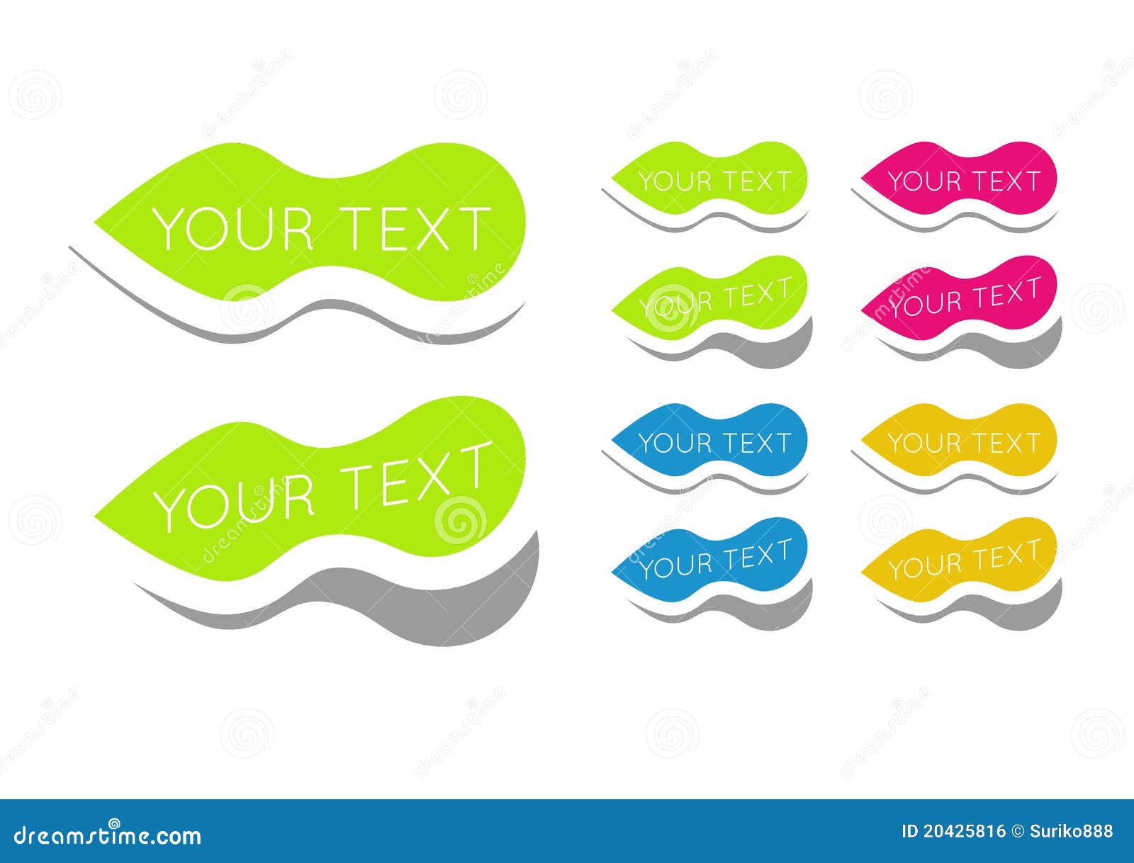 Web elements stock vector. Illustration of green, color - 20425816