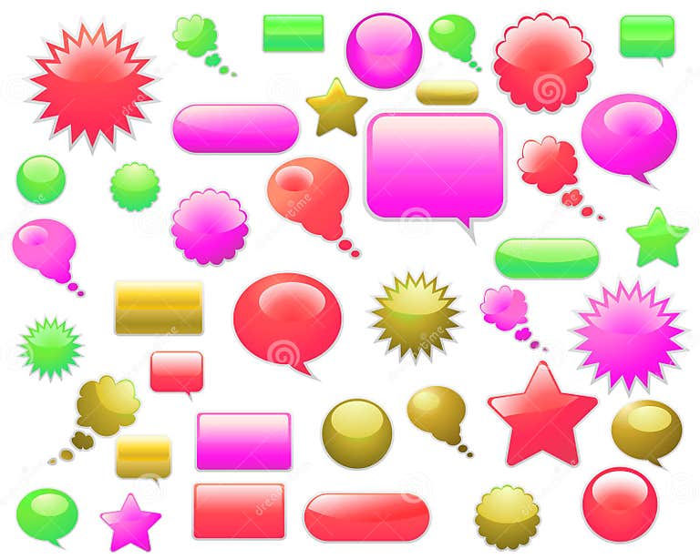 Web elements stock vector. Illustration of arrow, green - 9695884