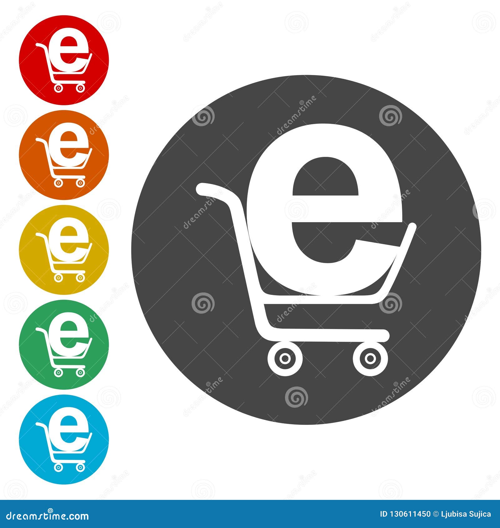 Web Elements for Ecommerce, Shopping Cart Icon Stock Vector ...