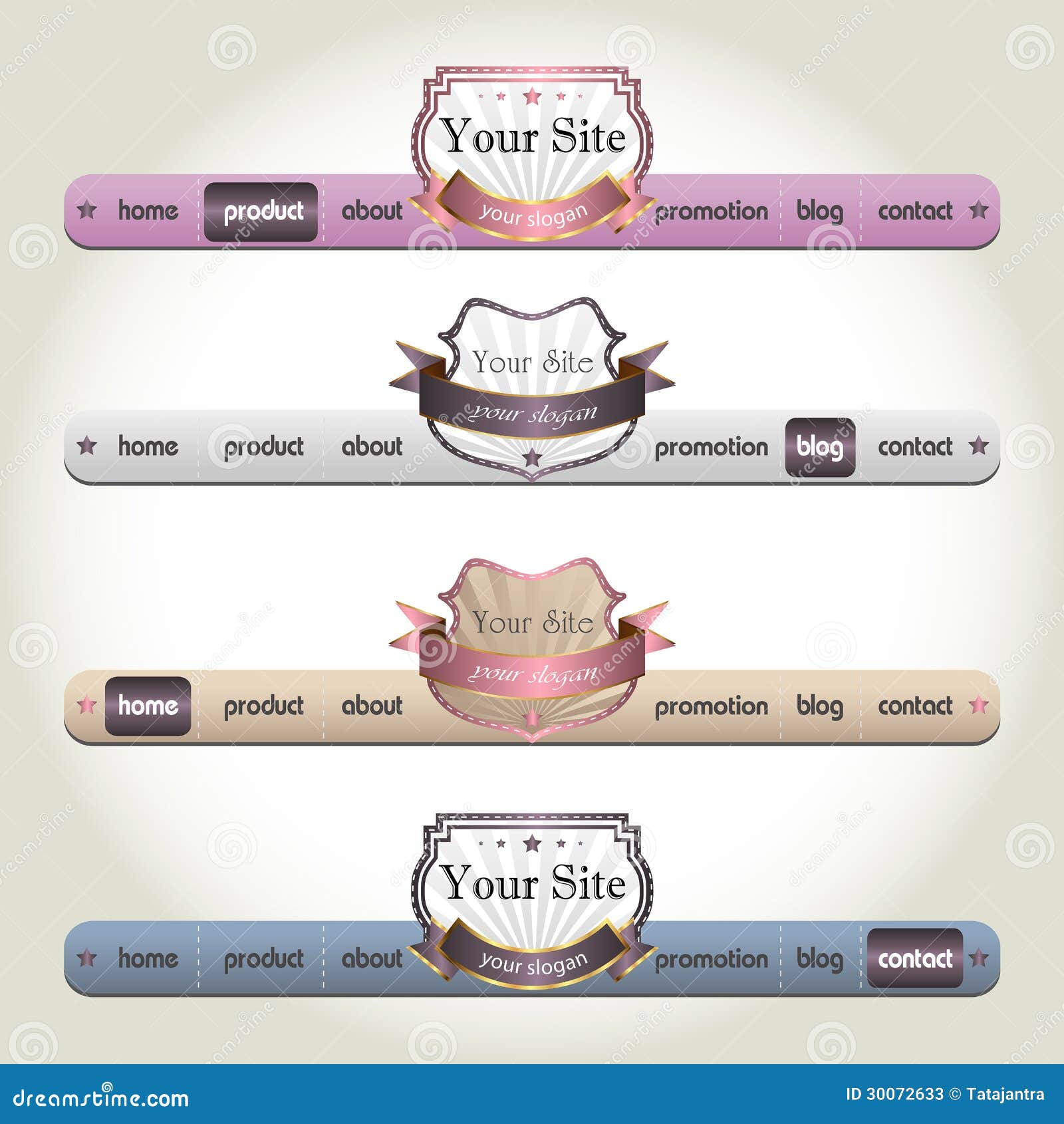 Web Elements Vector Header stock vector. Illustration of header - 30072633