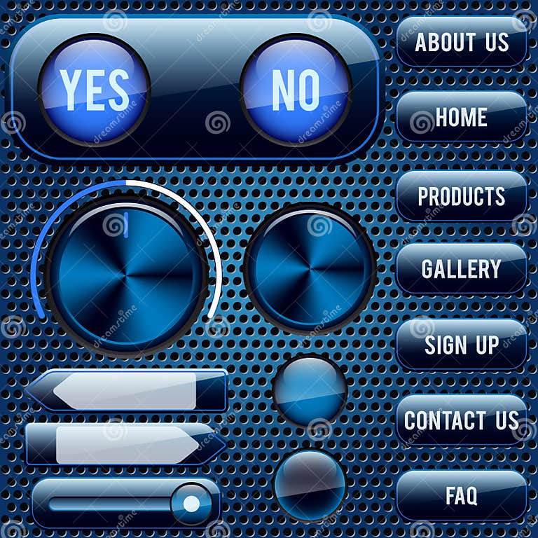 Web elements vector set stock vector. Illustration of interface - 31684597