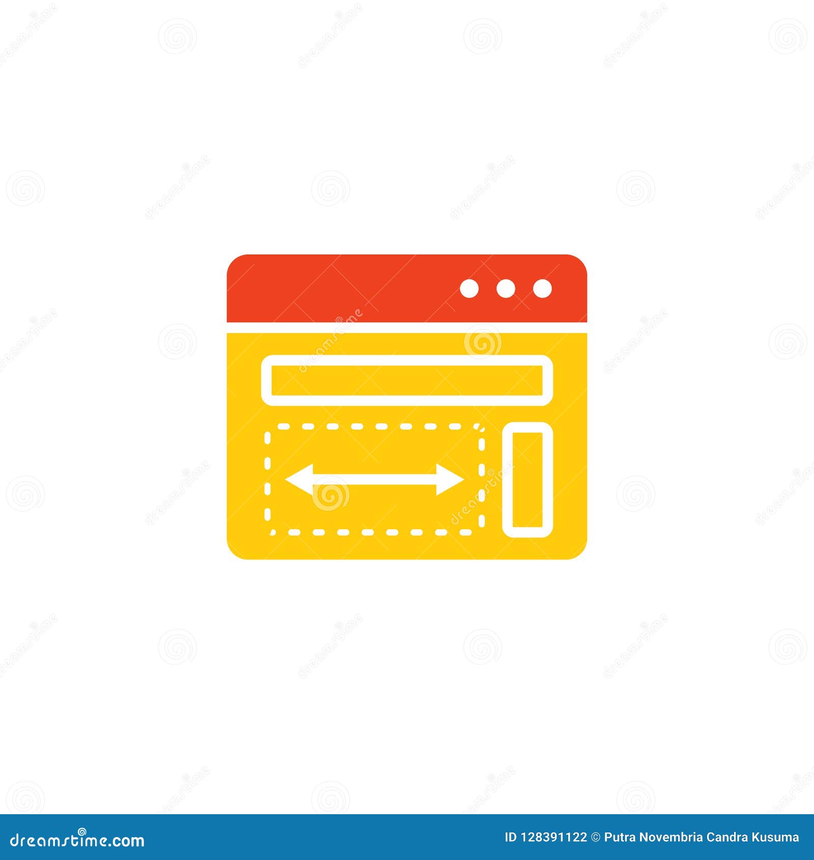 Web Em Linha Logo Icon Design Ilustração do Vetor - Ilustração de ...