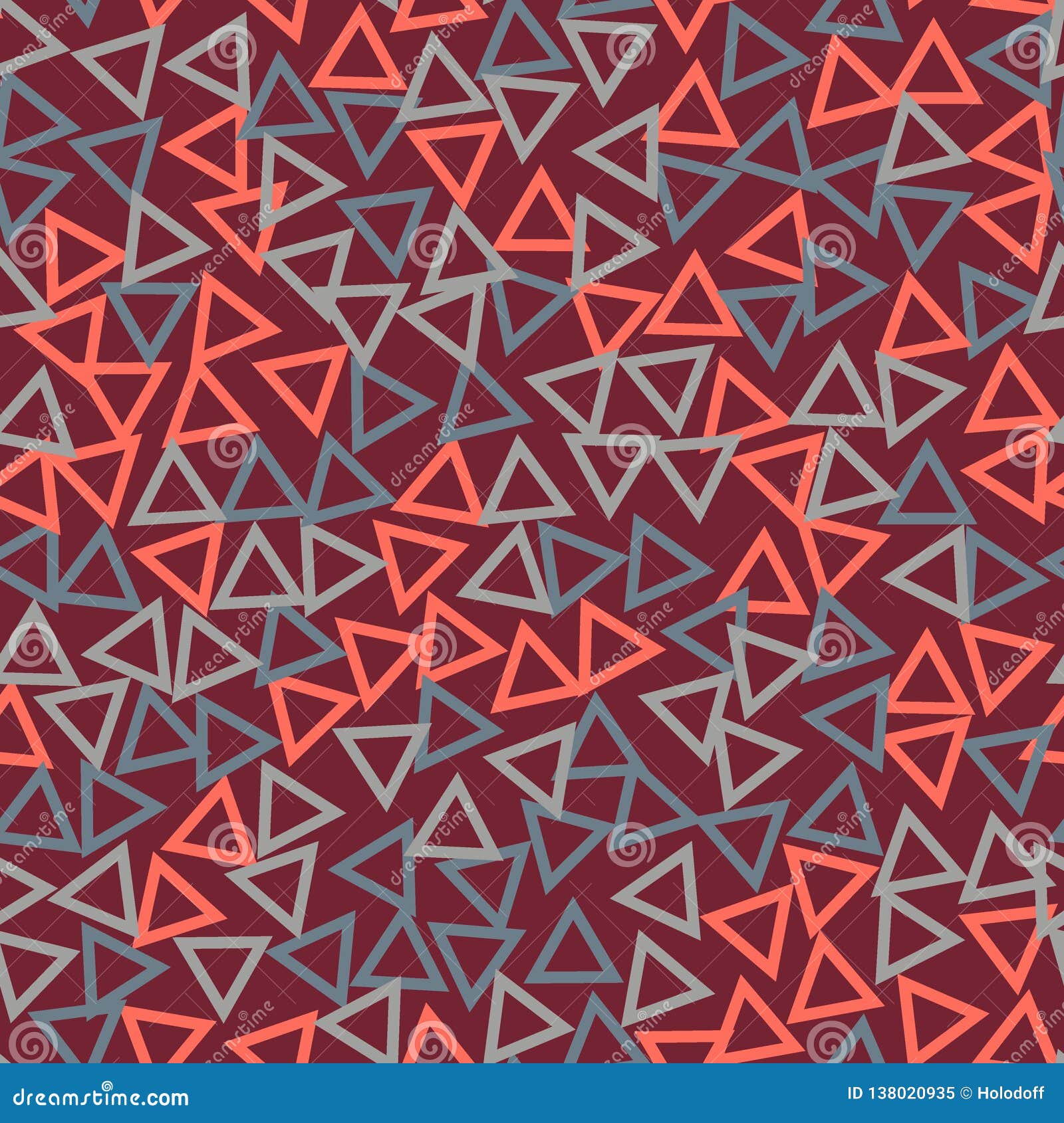 Empty Triangles Seamless Pattern Stock Vector - Illustration of ...