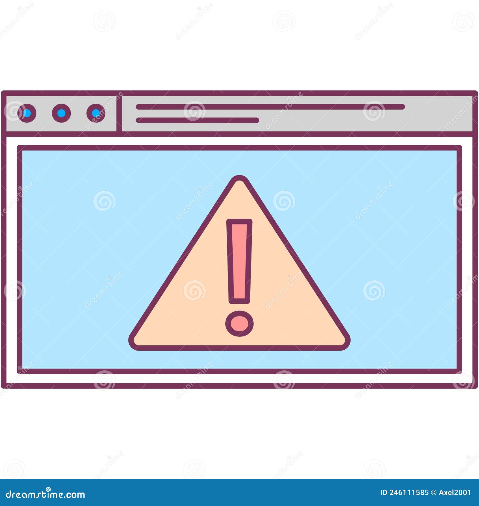 Caution Exclamation Mark Sign Icon Triangle Vector Simple Pictogram ...