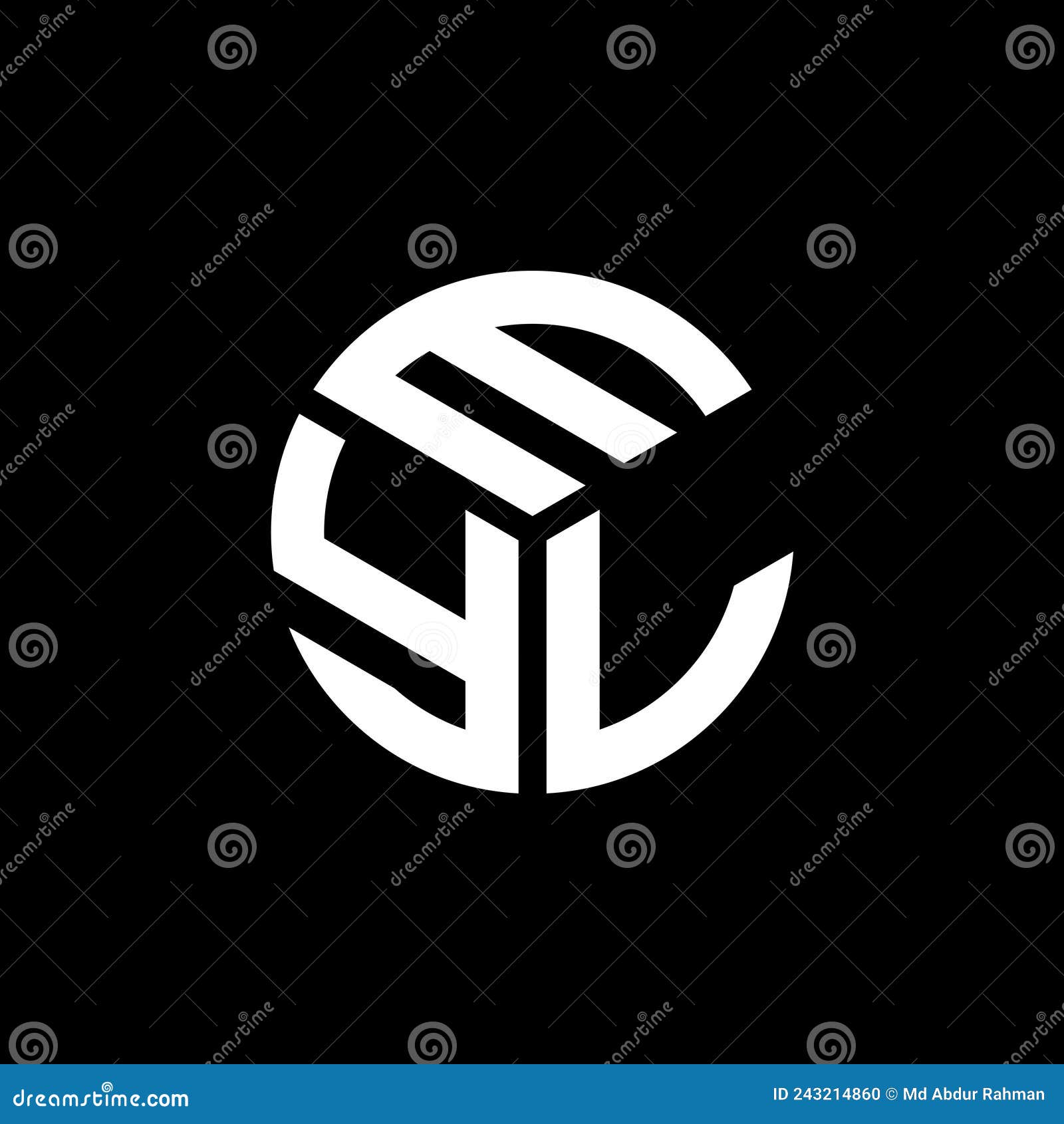EYL Letter Logo Design on Black Background. EYL Creative Initials ...