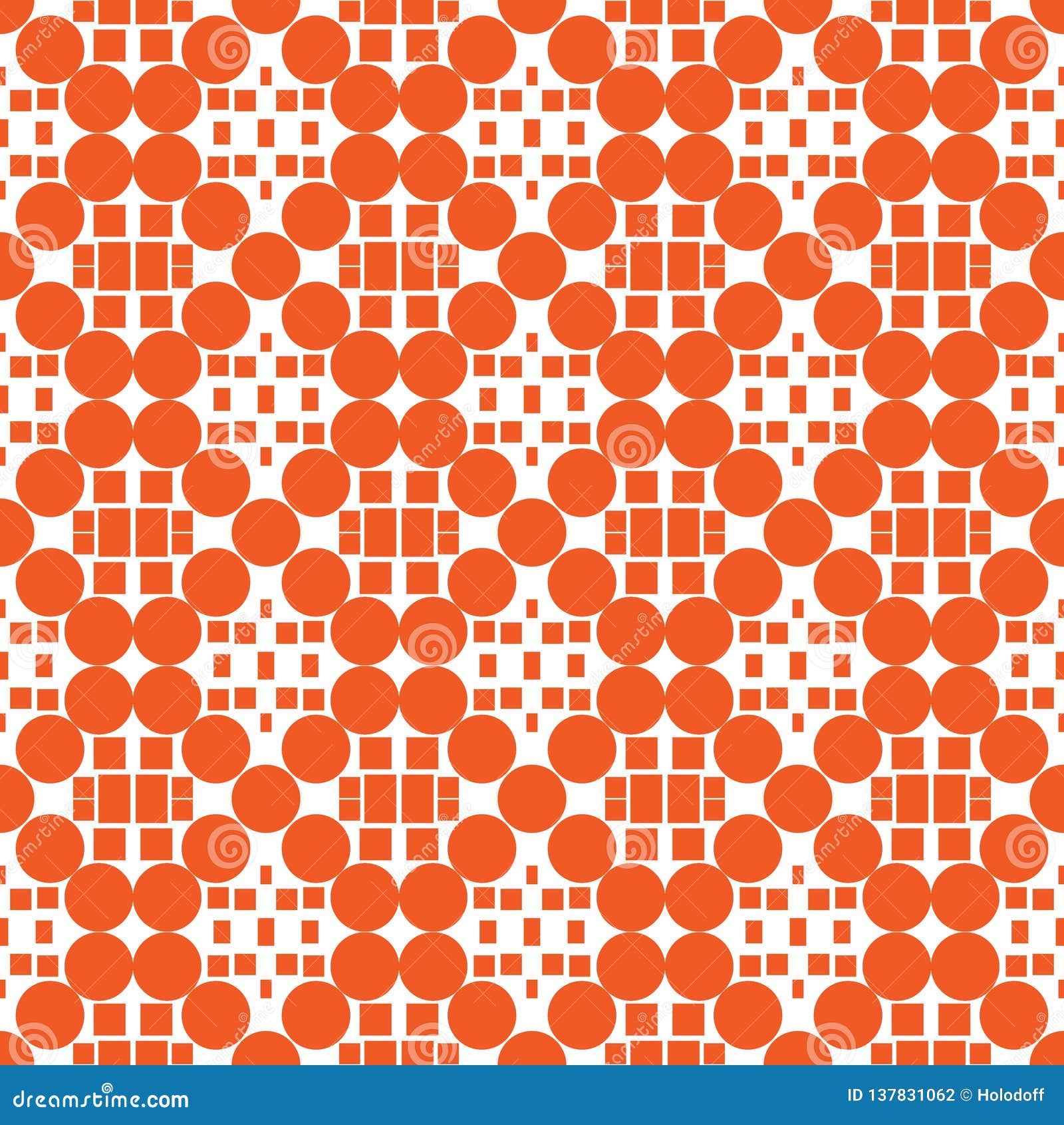Fancy Orange Ornament - Seamless Pattern. Stock Illustration ...