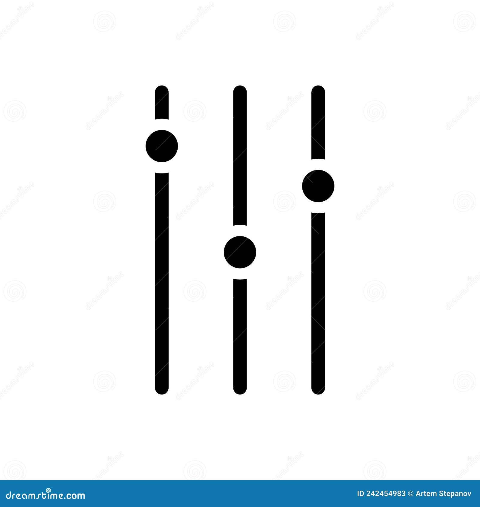 Web Filter Icon, Level Regulator Symbol, Control Sign Stock Vector ...