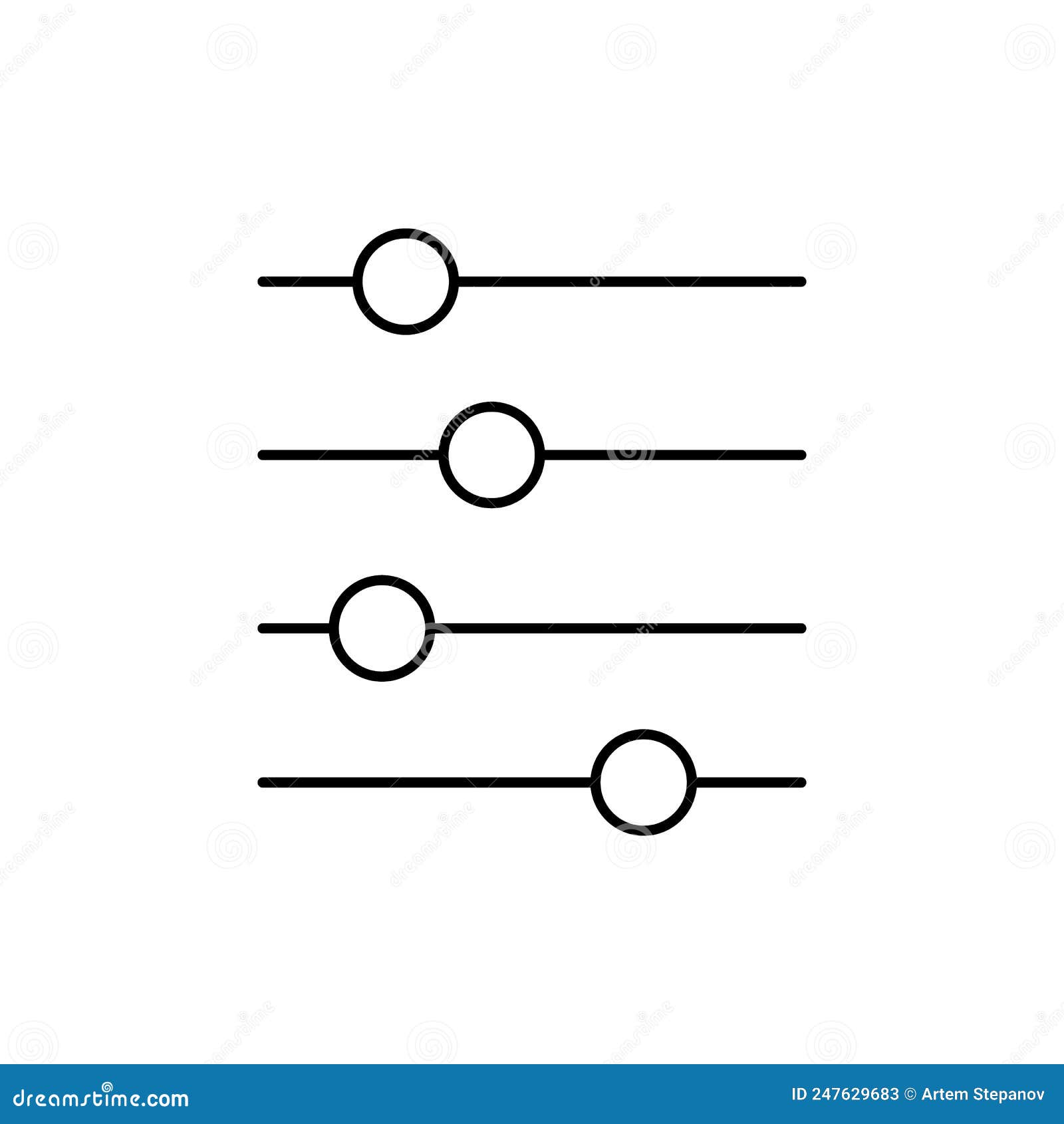 Web Filter Icon, Level Regulator Symbol, Control Sign Stock Vector ...