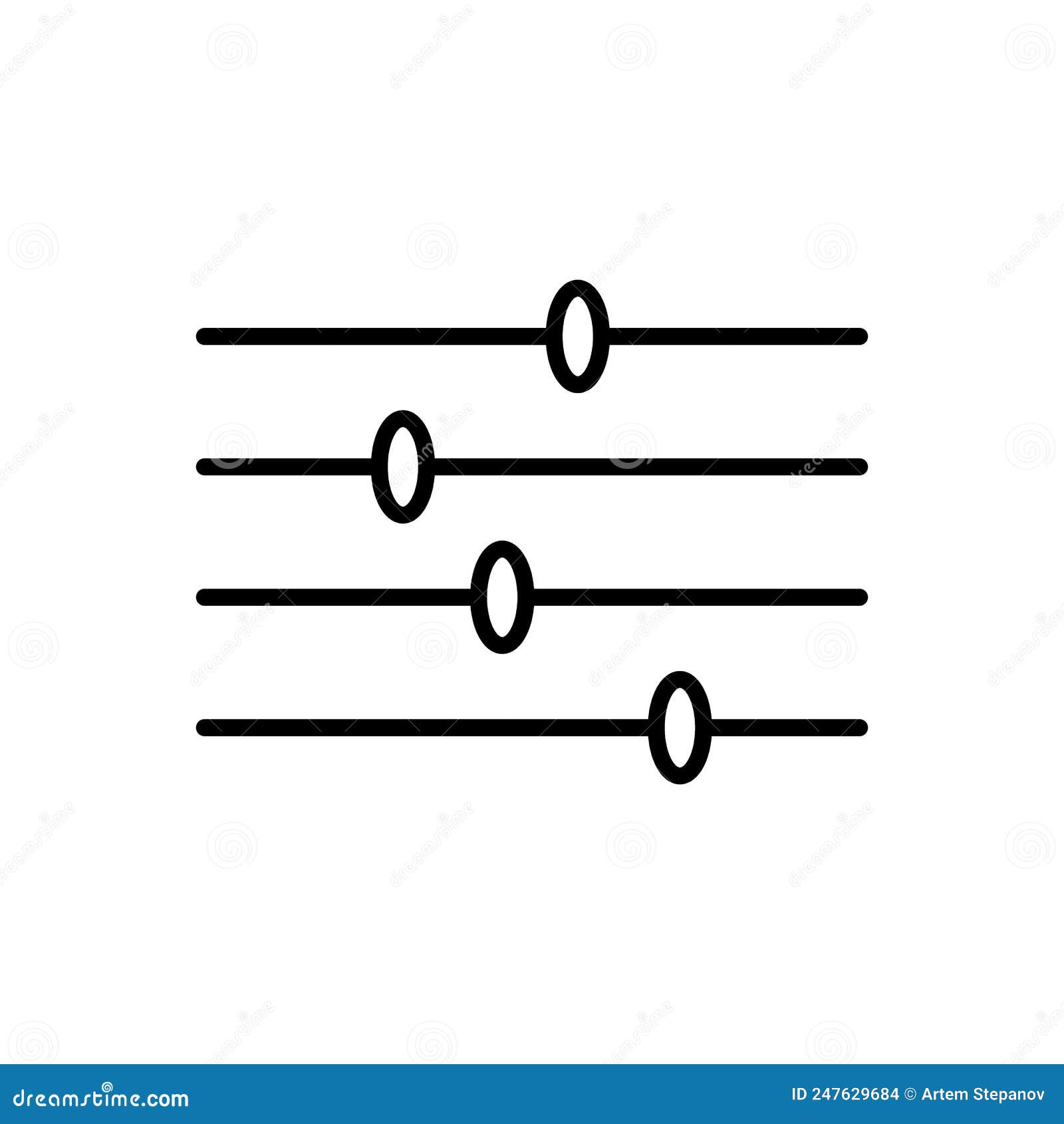 Web Filter Icon, Level Regulator Symbol, Control Sign Stock Vector ...
