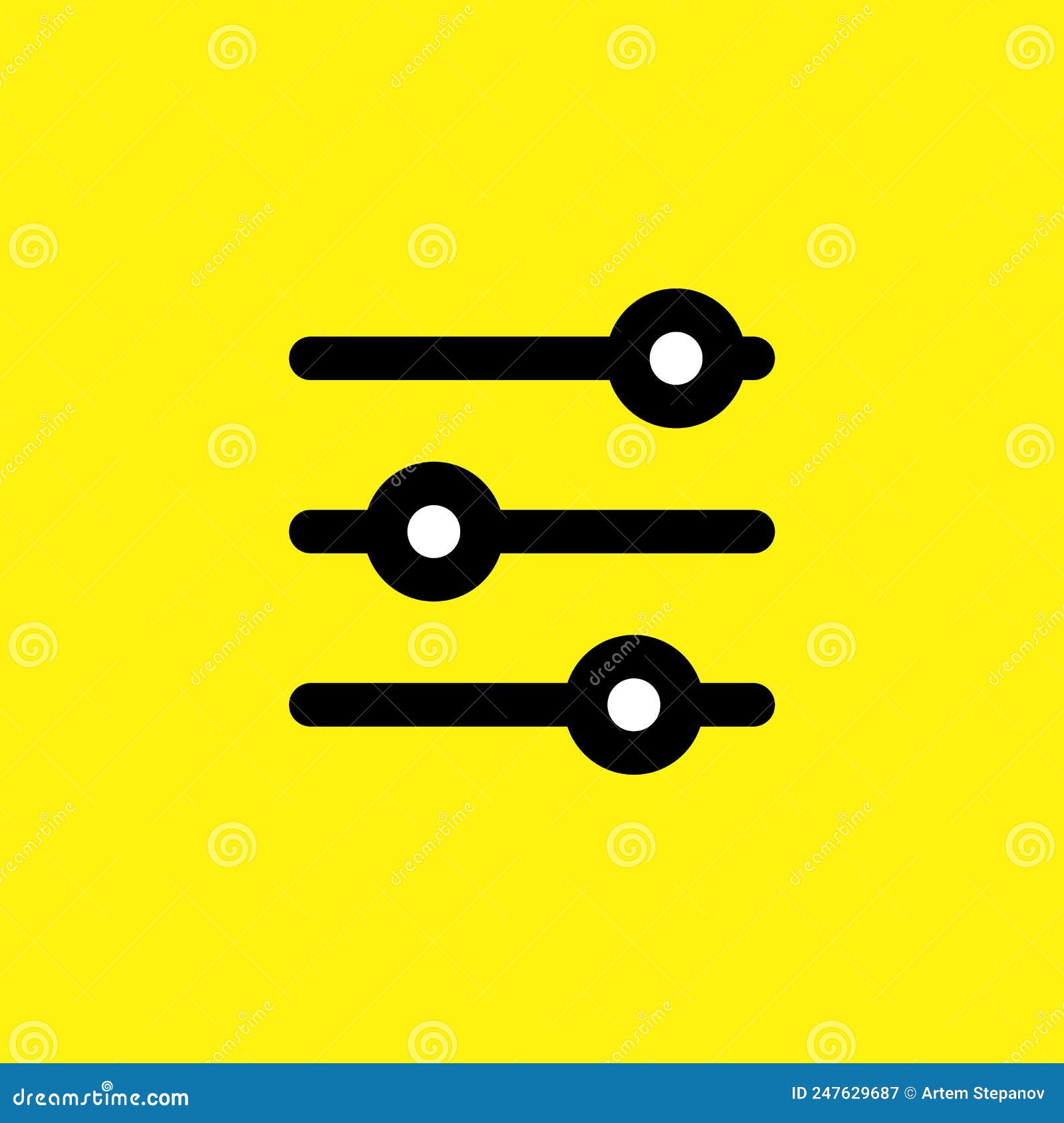 Web Filter Icon, Level Regulator Symbol, Control Sign Stock Vector ...