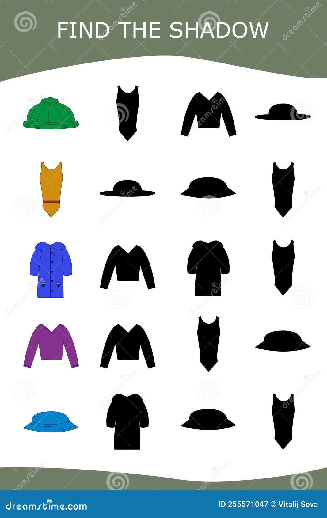 Printable worksheet stock illustration. Illustration of preschool ...