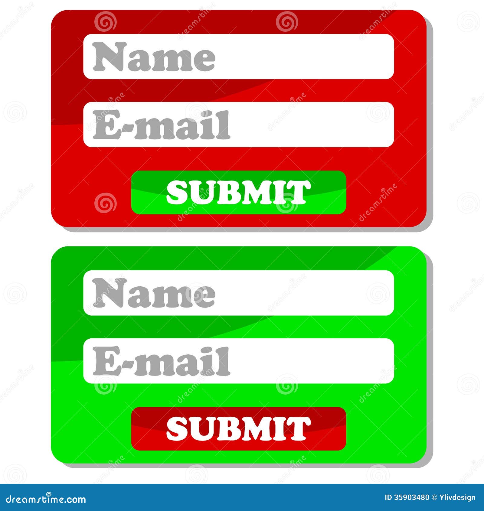 Web forms stock vector. Illustration of blank, badge - 35903480