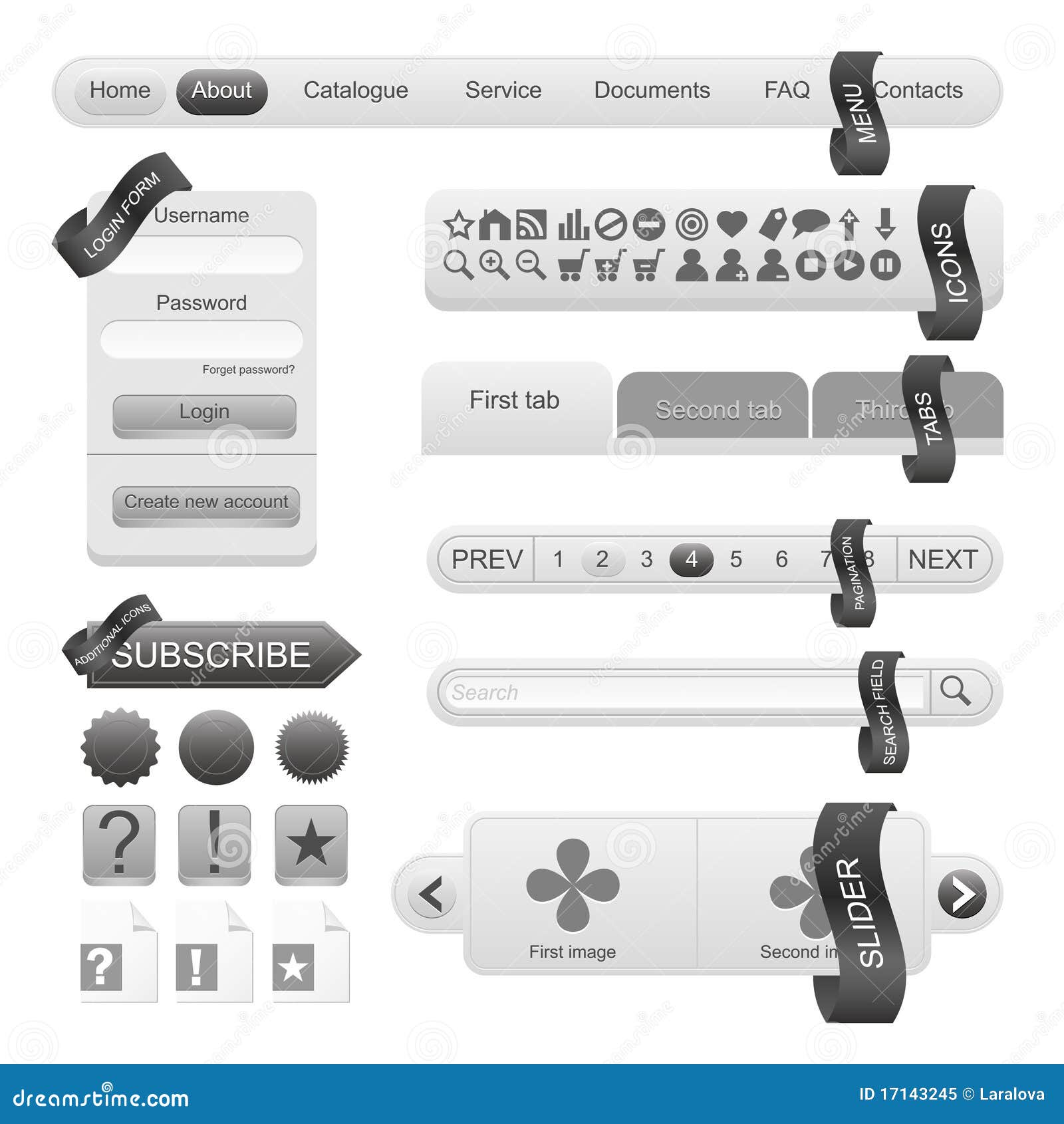 Web forms template stock vector. Illustration of arrow - 17143245