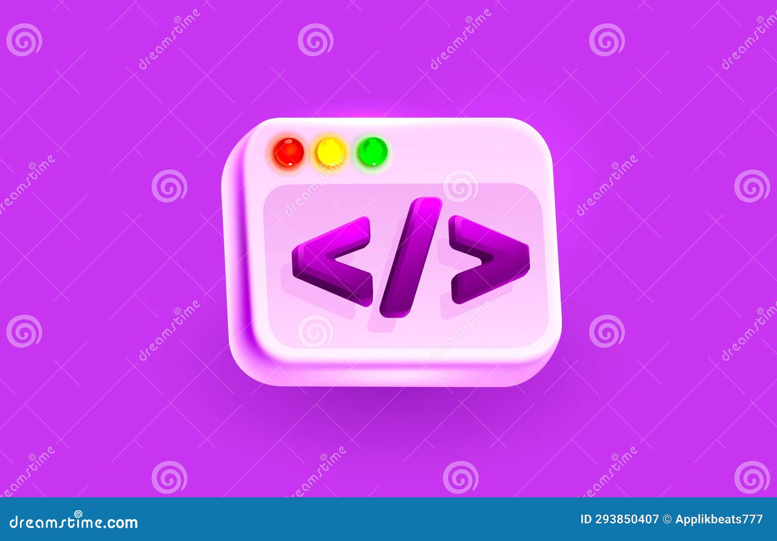 Web Frame Page, Programming Development, Computer Interface. Vector ...