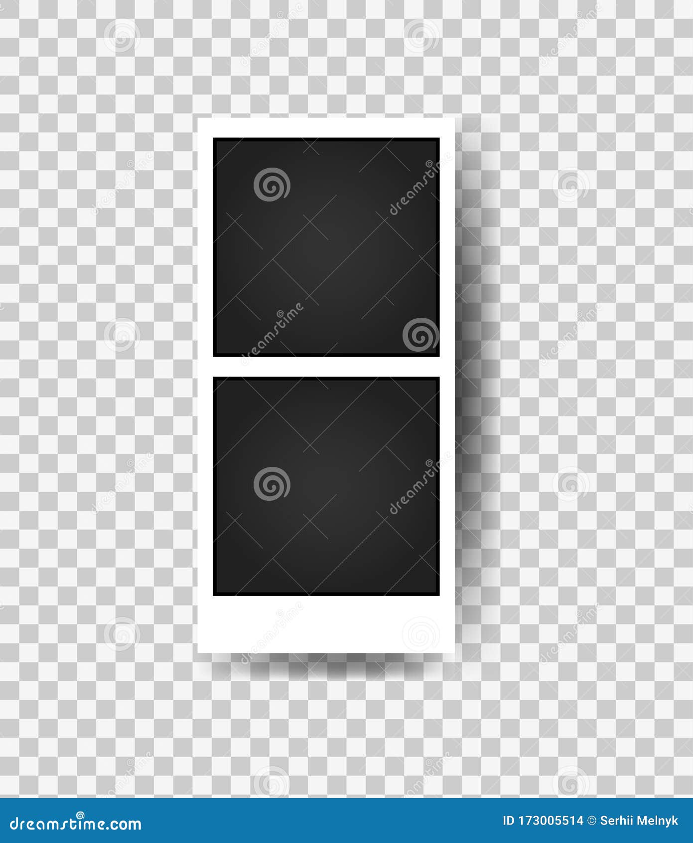 Frames of Photo with Shadow. Stock Vector - Illustration of book, black ...